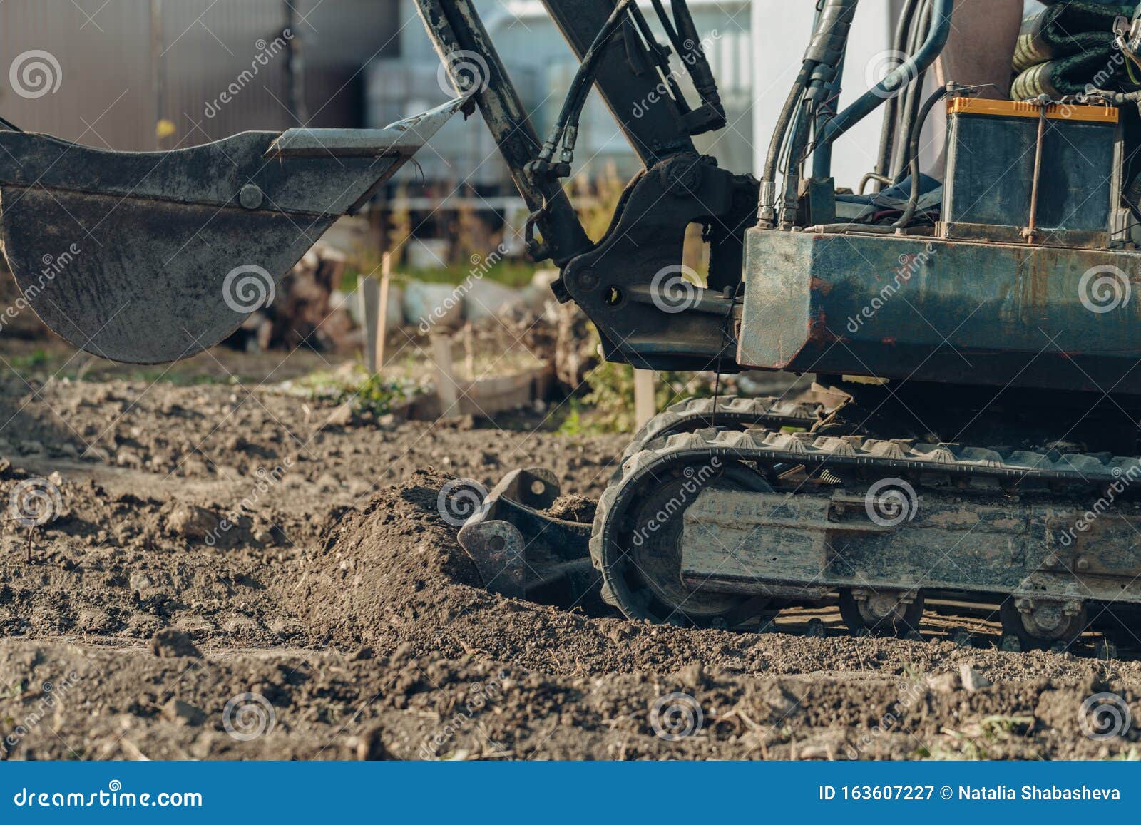 Excavator Mechanical Part for Digging. Machines and Mechanisms for ...