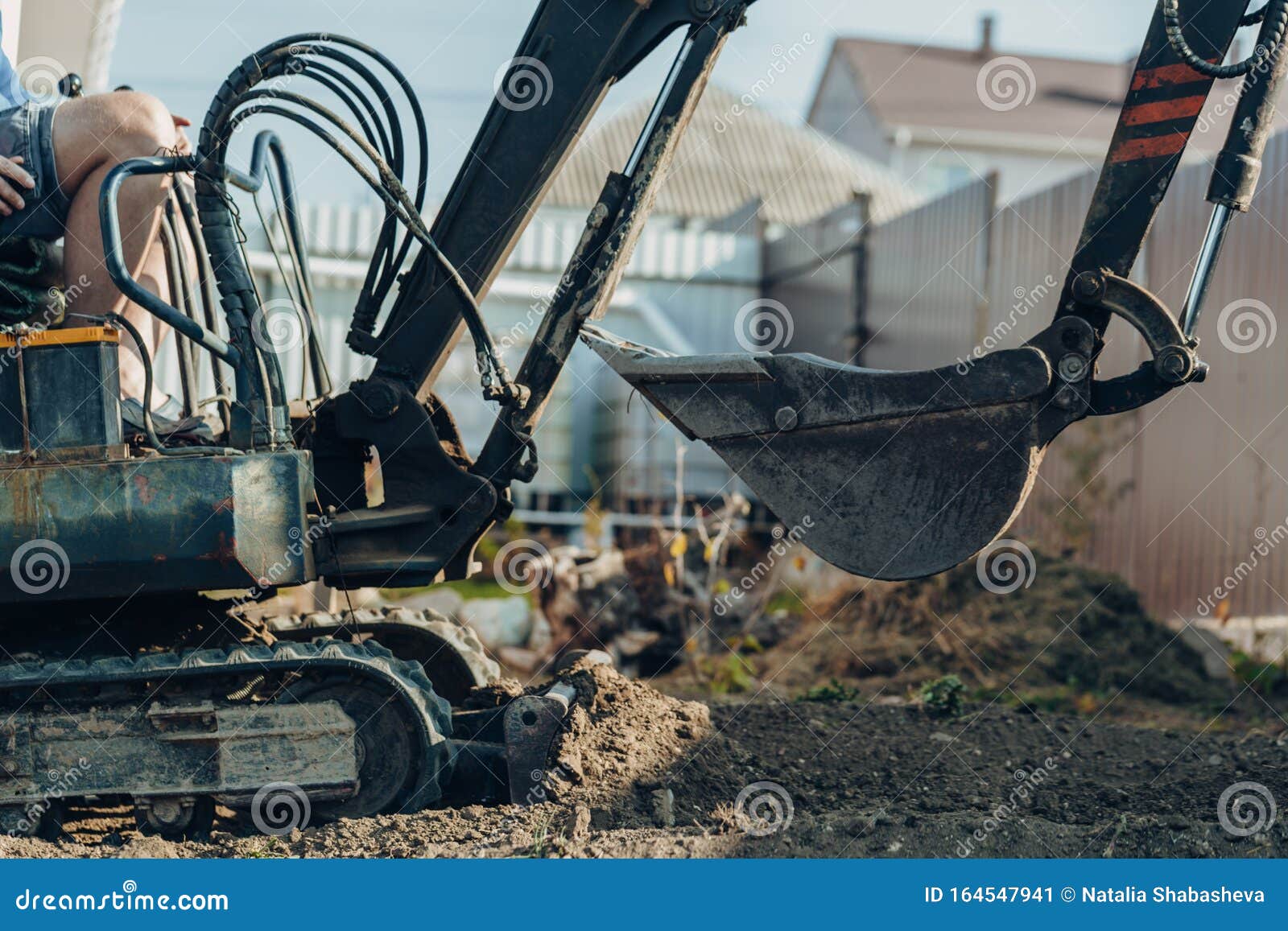 Excavator Mechanical Part for Digging. Machines and Mechanisms for ...