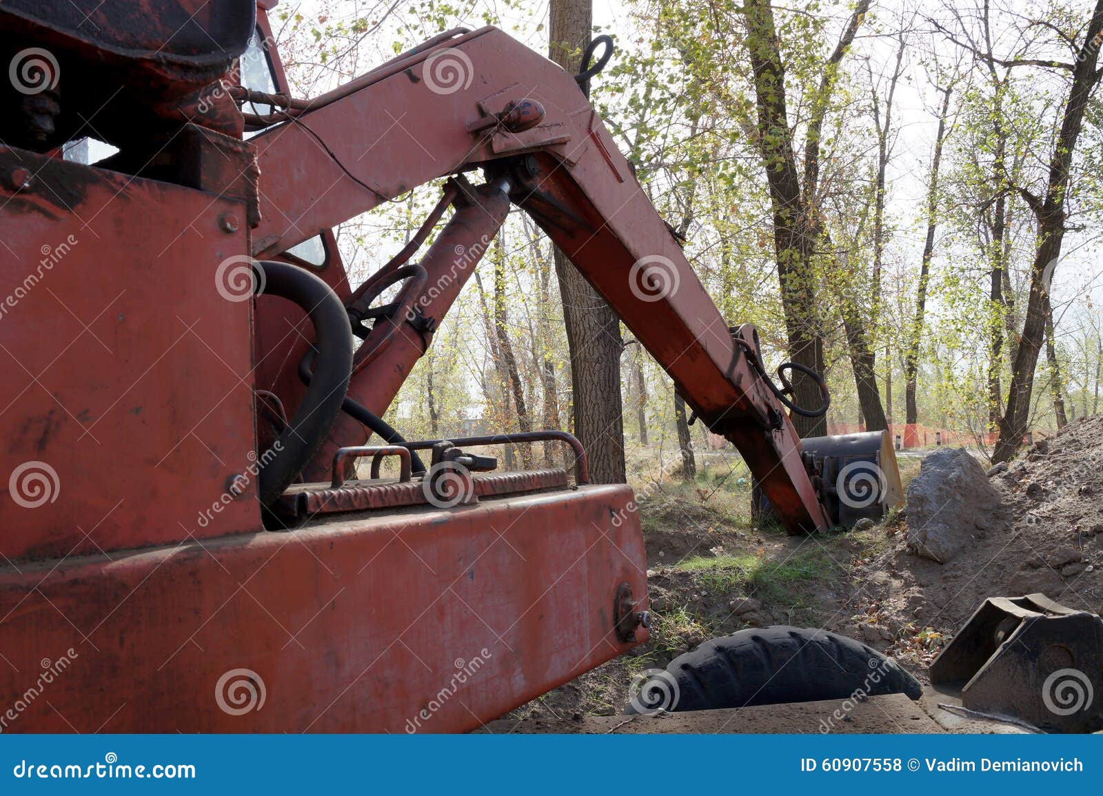 Excavator stock photo. Image of processing, productivity - 60907558