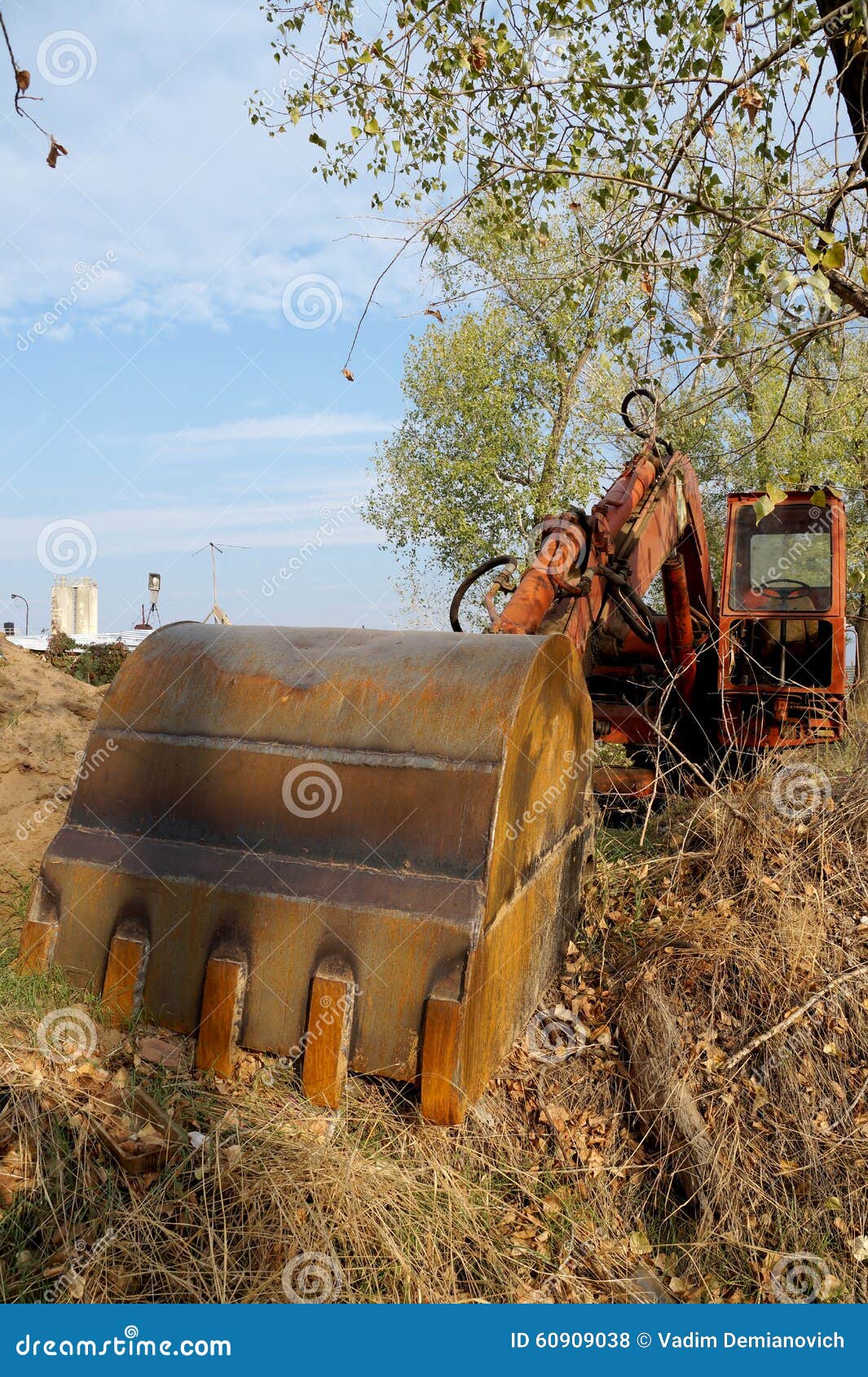 Excavator stock photo. Image of powerful, cleaning, equipment - 60909038