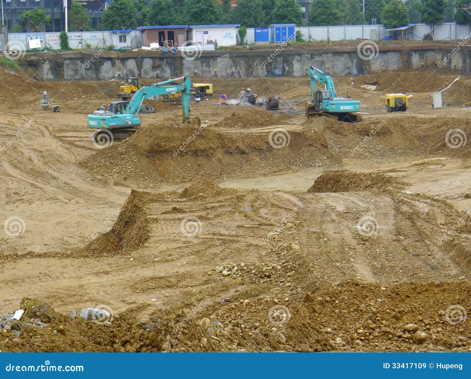 Excavator Operating on a Construction Site Editorial Stock Image ...