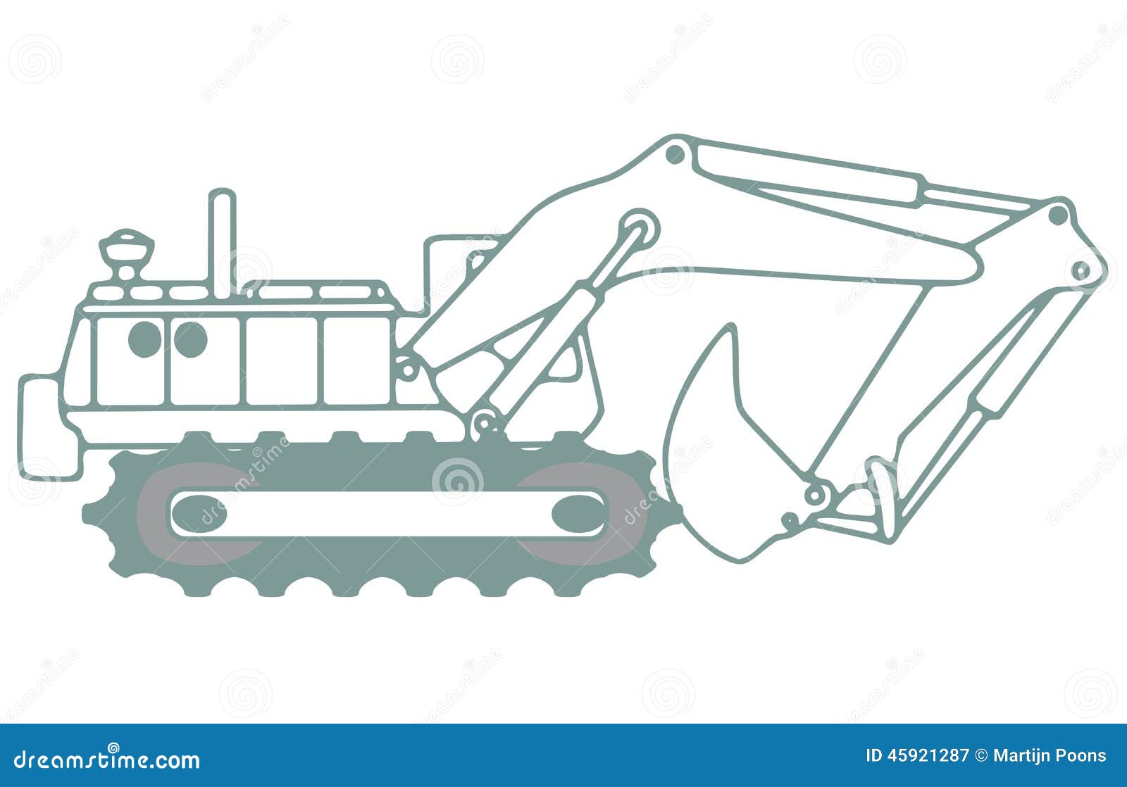 Drawing Excavator Royalty-Free Stock Photography | CartoonDealer.com ...