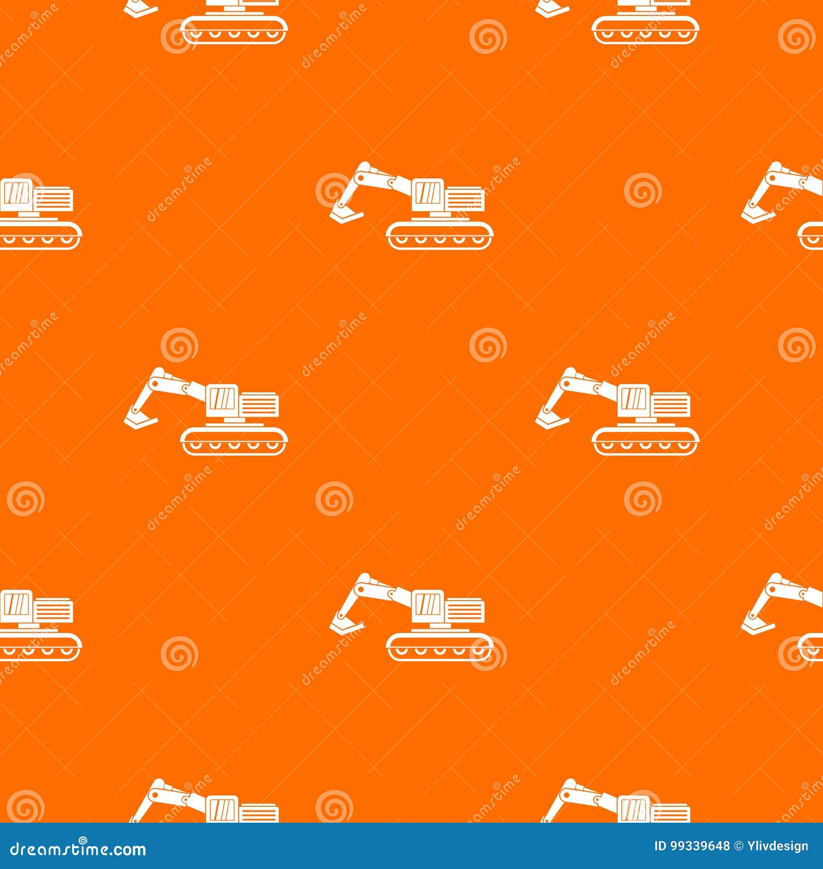 Excavator pattern seamless stock vector. Illustration of build - 99339648
