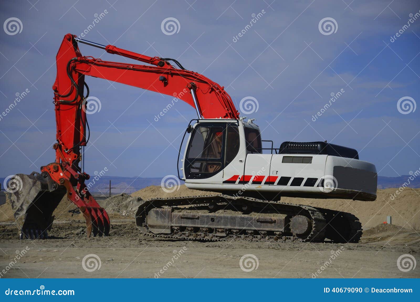 Excavator stock photo. Image of plow, road, bucket, vintage - 40679090