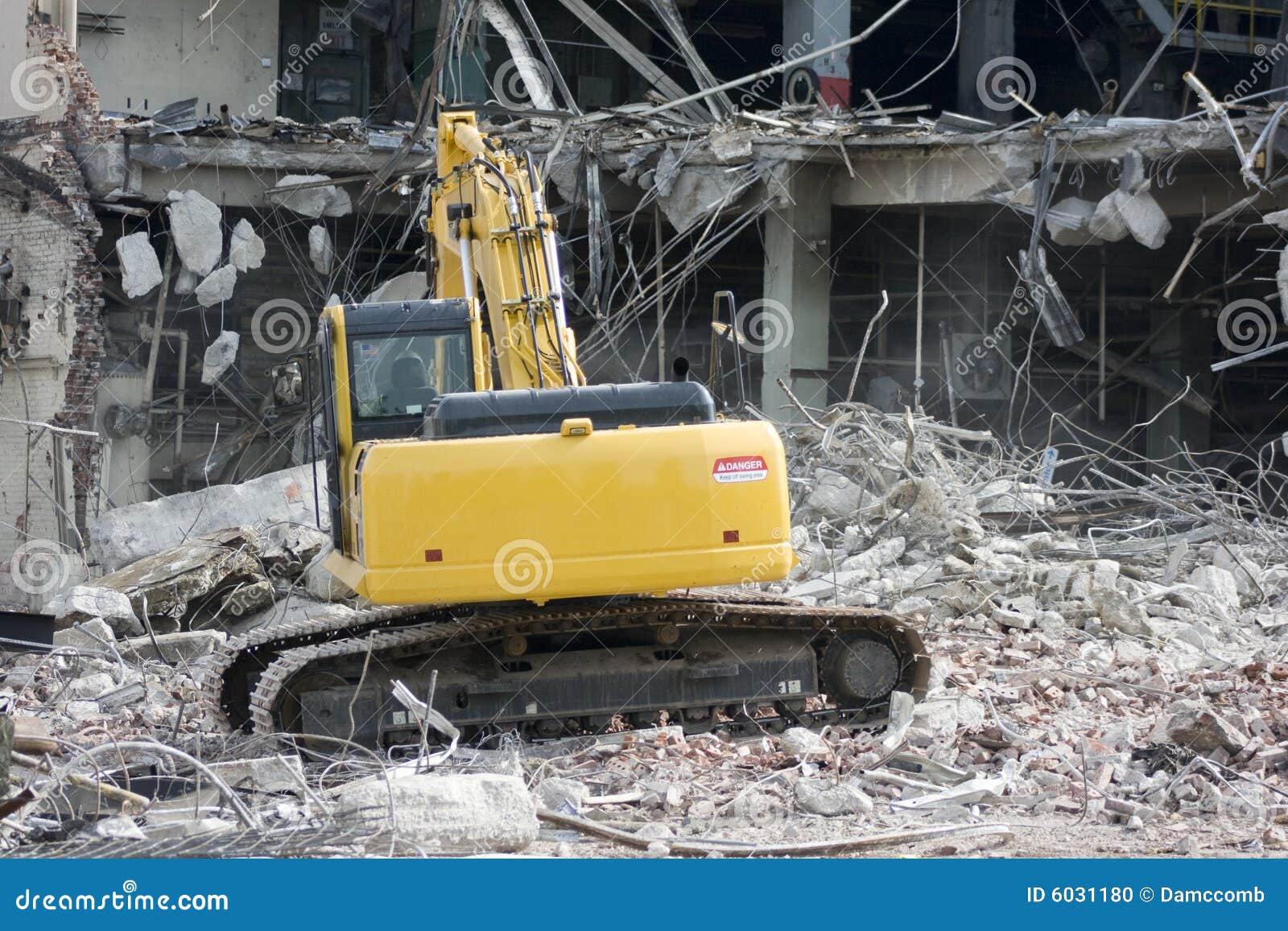 Excavator Removing Rubble Picture. Image: 6031180