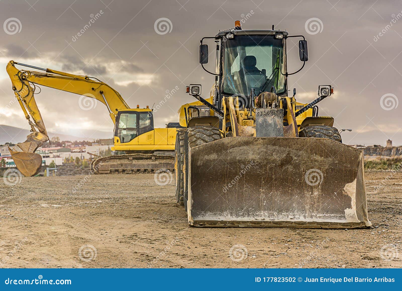 Excavator on the Road Construction Works. Machinery Needed for ...