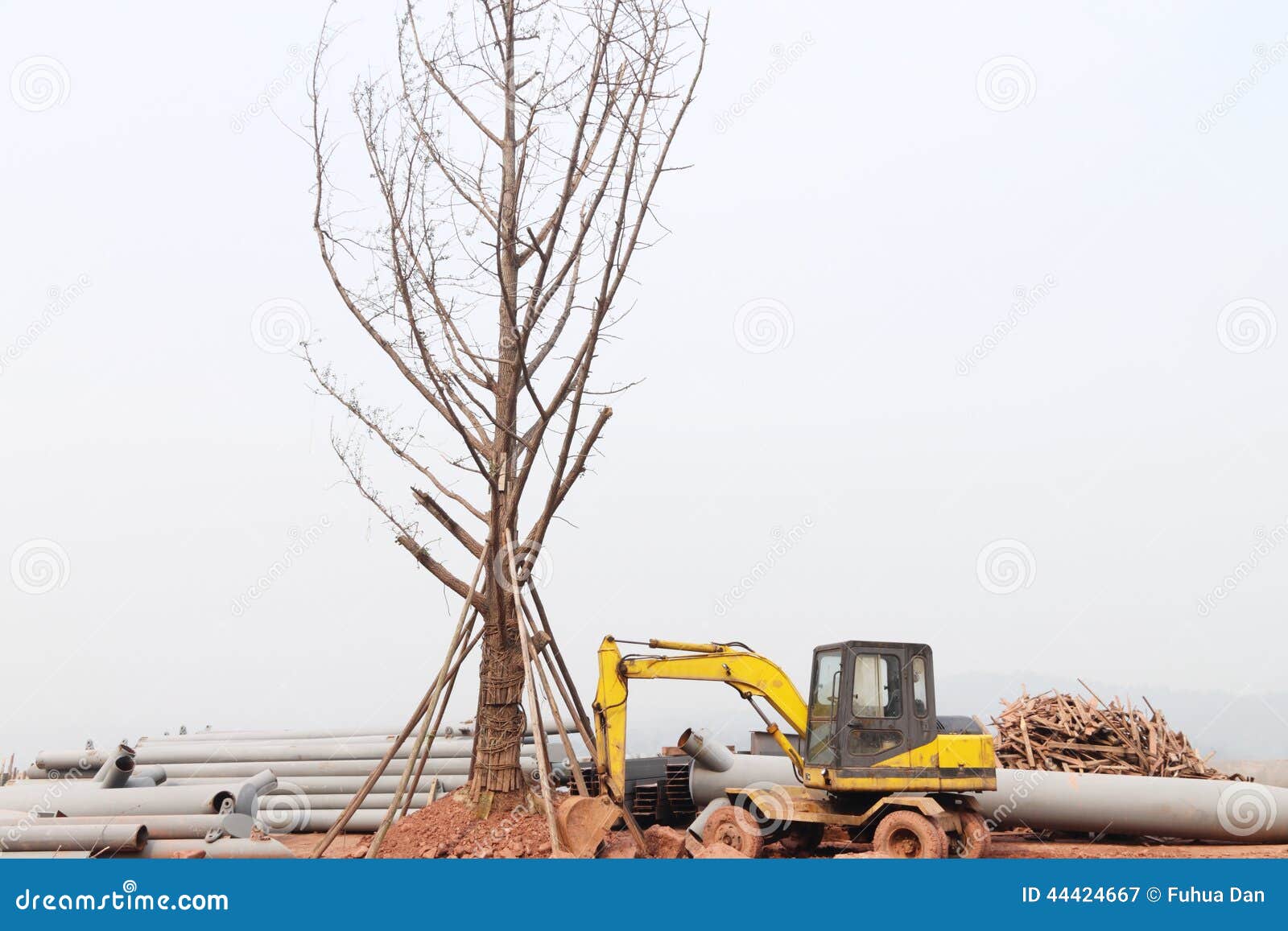 Excavator stock image. Image of stem, industrial, equipment - 44424667