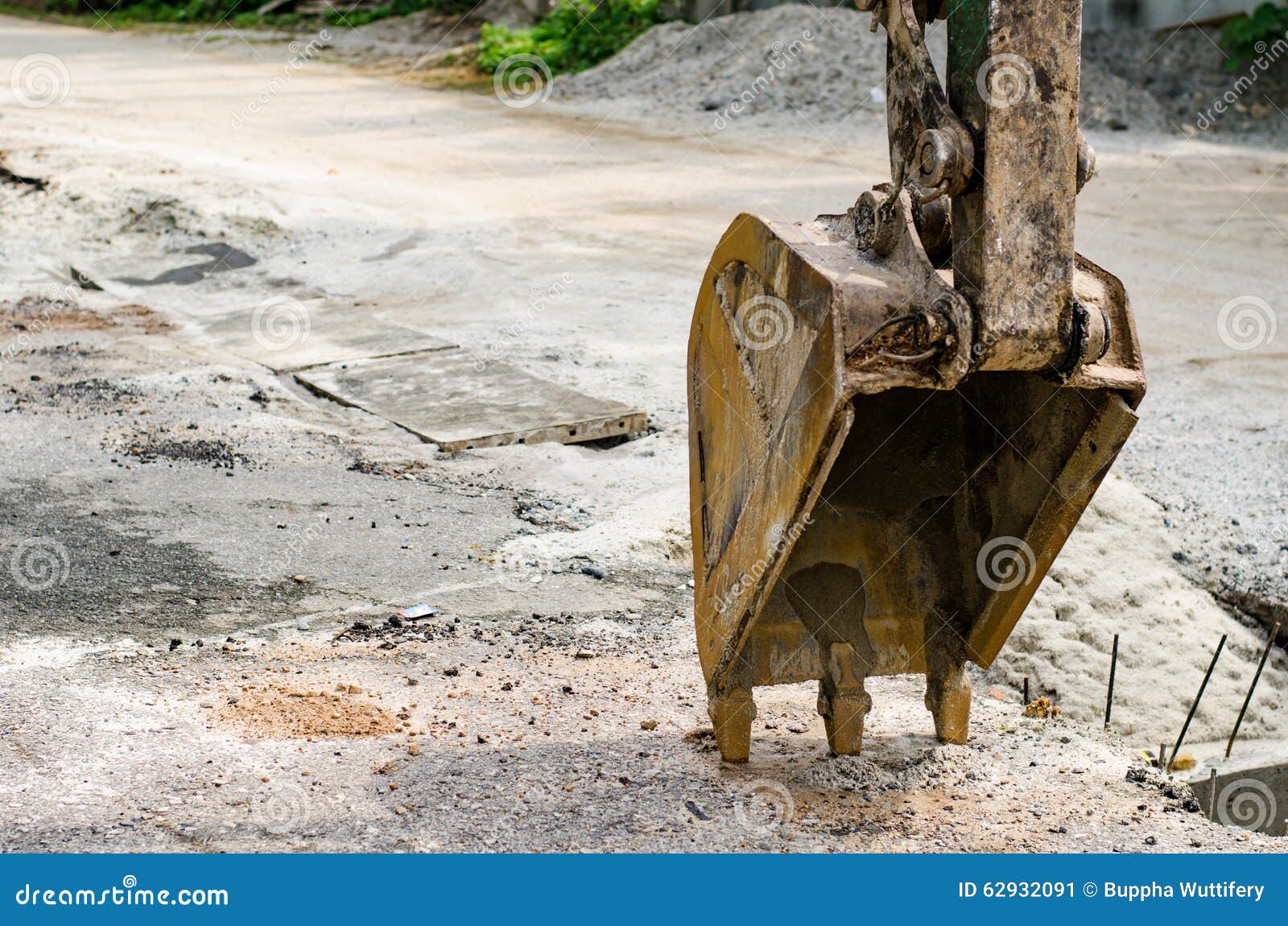 Excavator scoop stock image. Image of excavating, excavation - 62932091