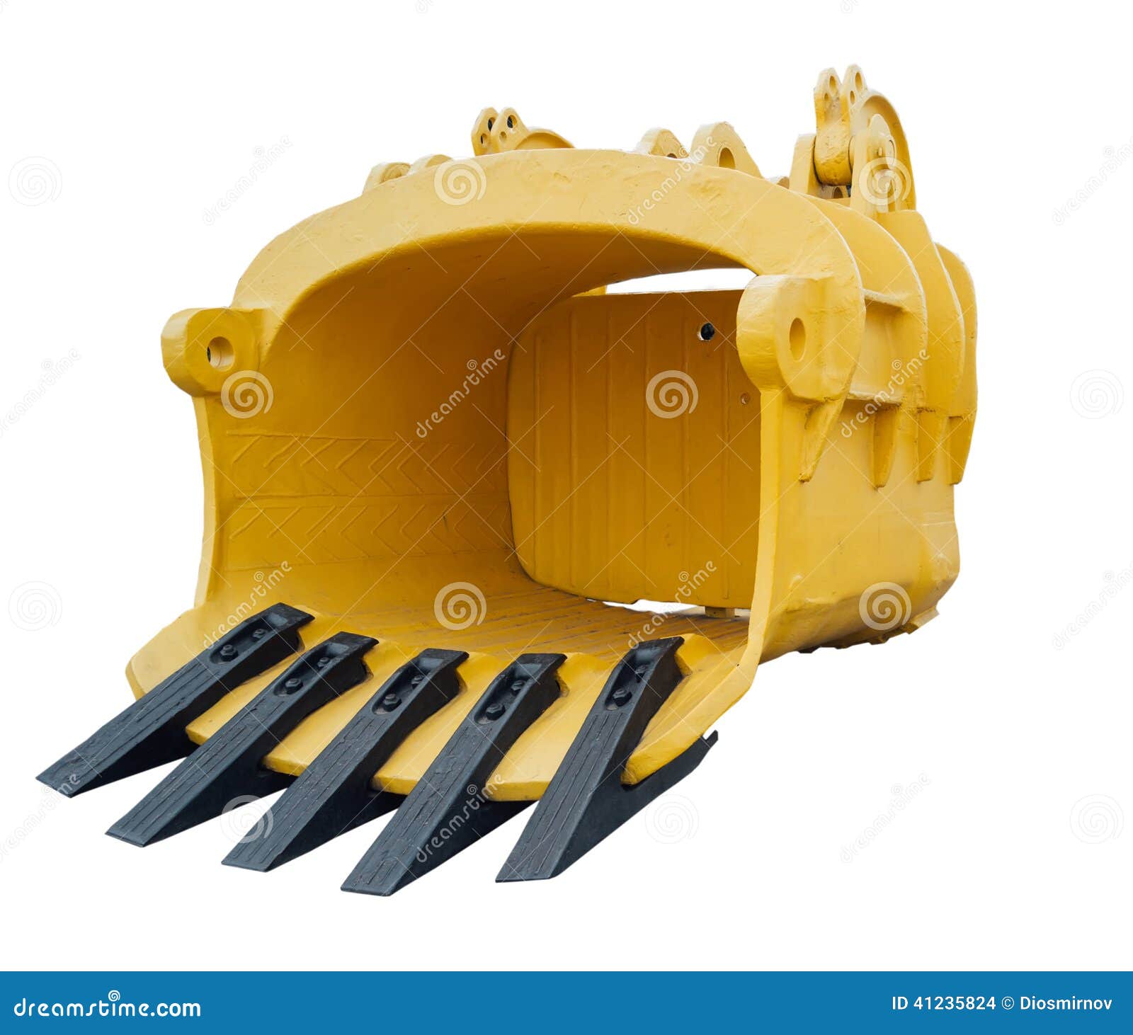 Excavator scoop isolated stock photo. Image of model - 41235824