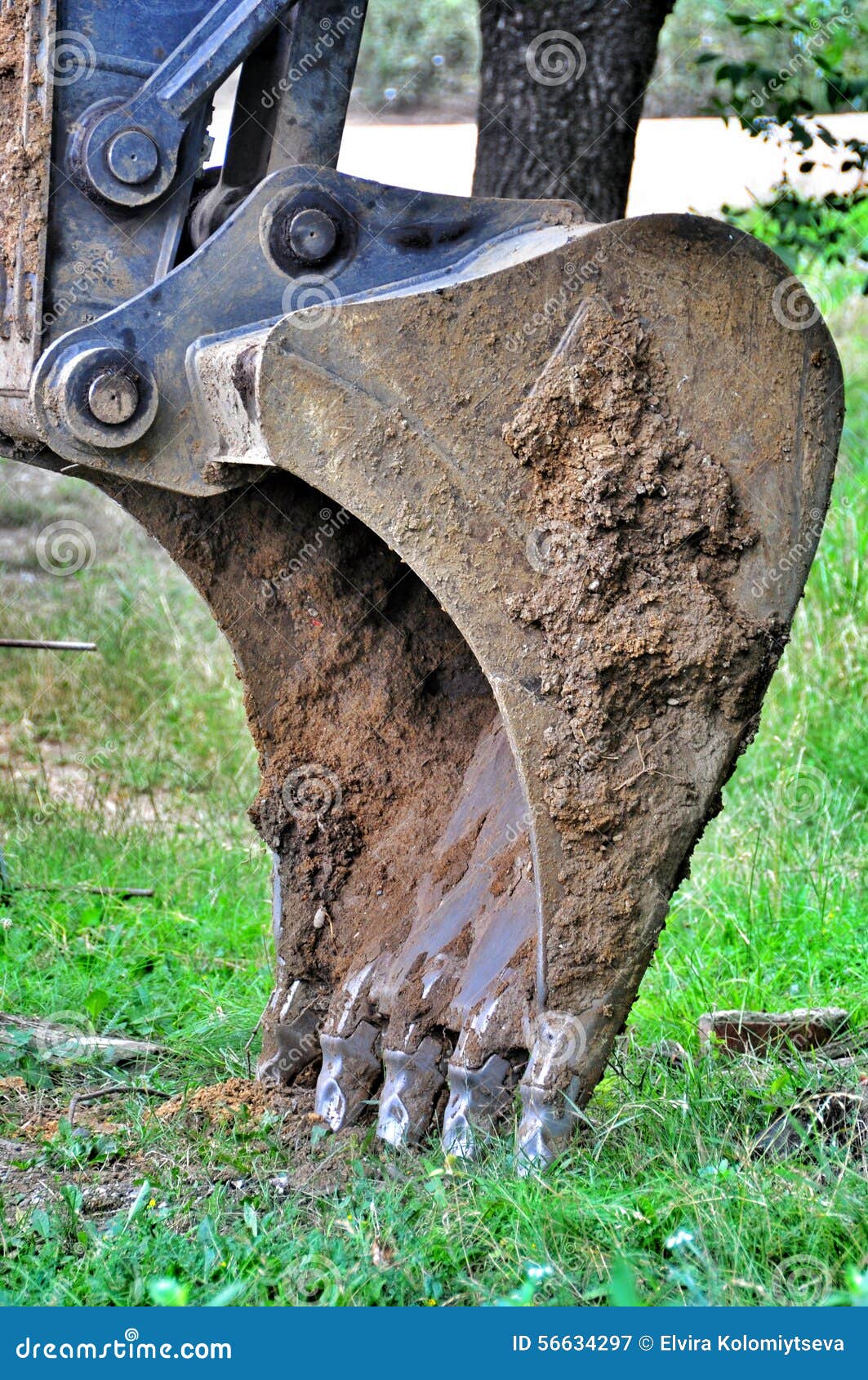 Excavator shovel stock image. Image of build, construction - 56634297