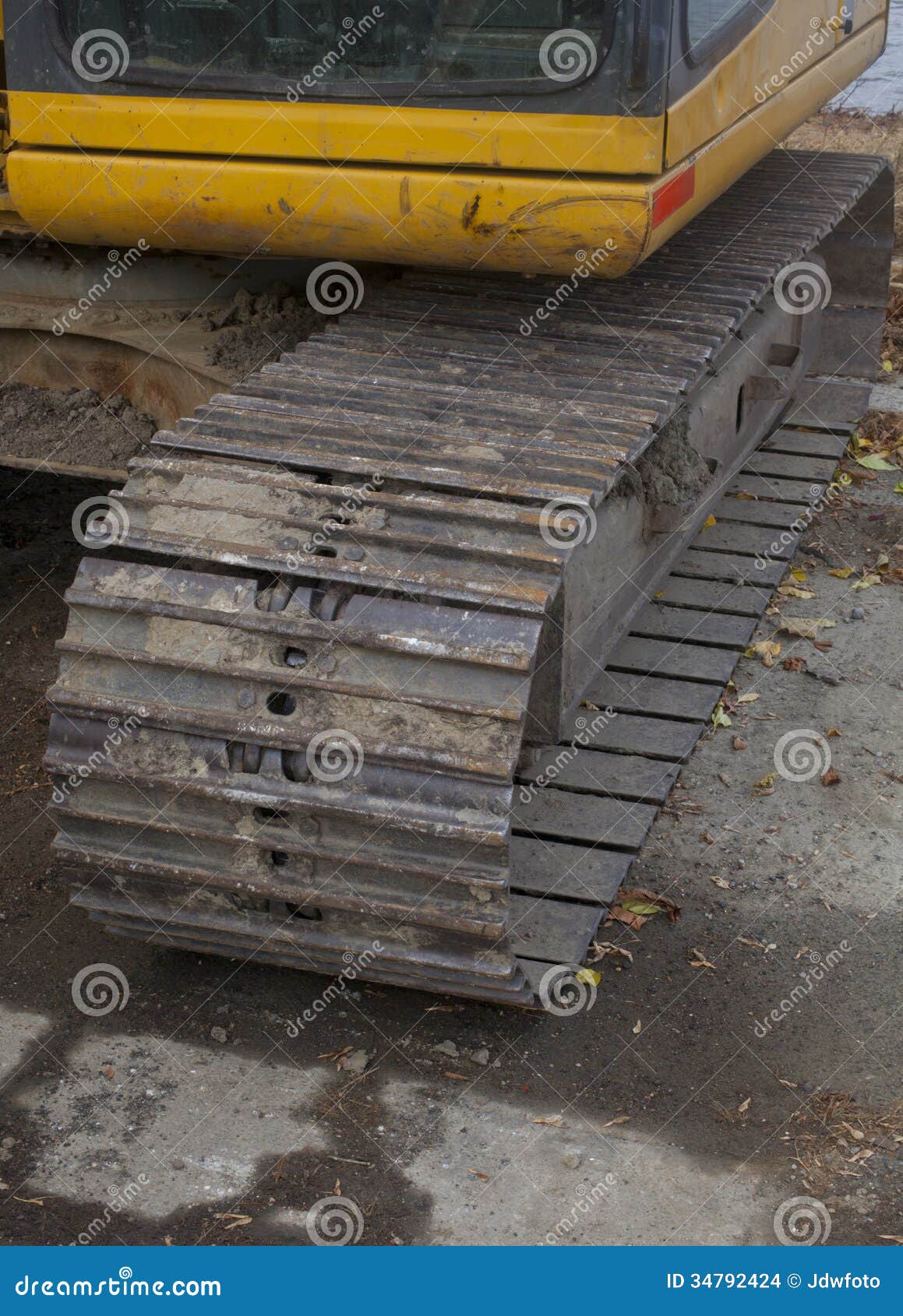 Excavator Track stock photo. Image of ground, large, tractor - 34792424
