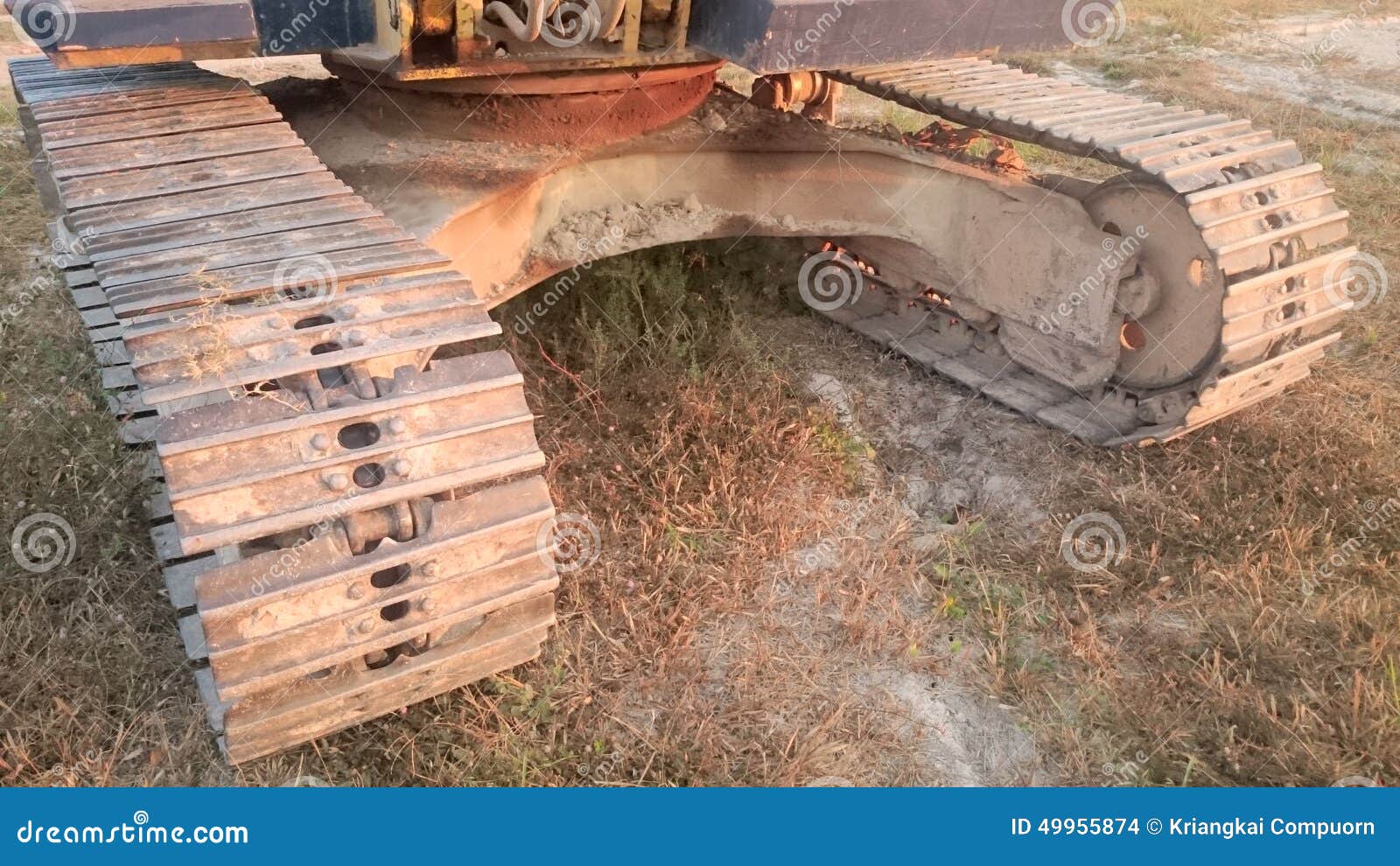 Excavator tracks stock photo. Image of tracks, excavator - 49955874