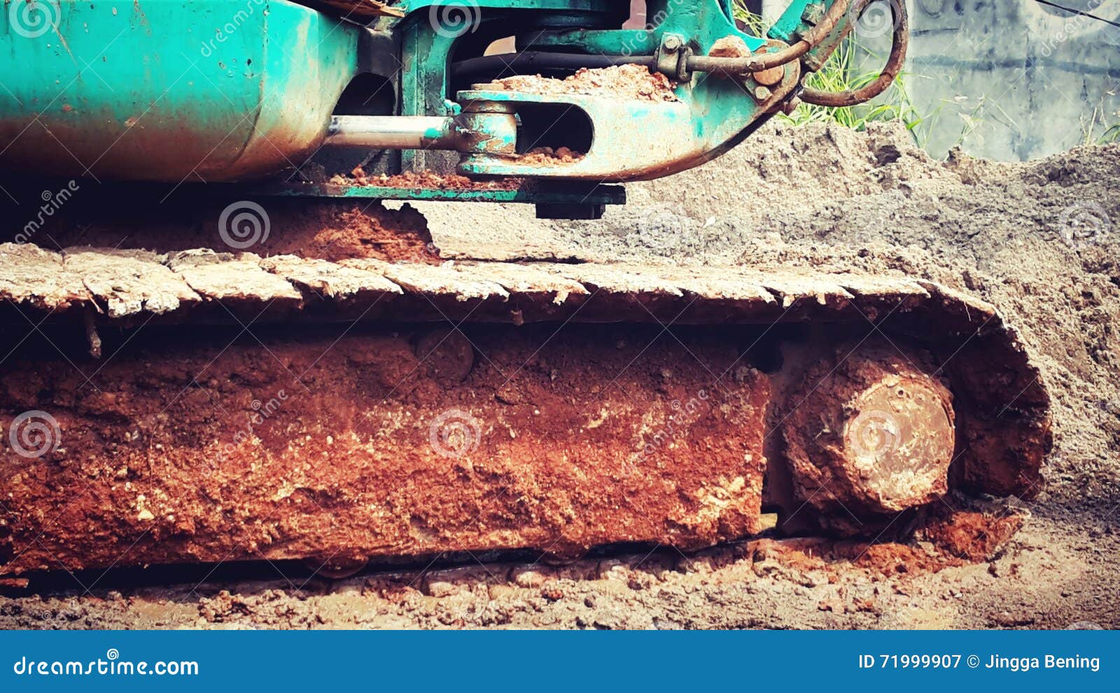 Excavator Wheel Full of Old and Rusty Soil Stock Image - Image of wheel ...