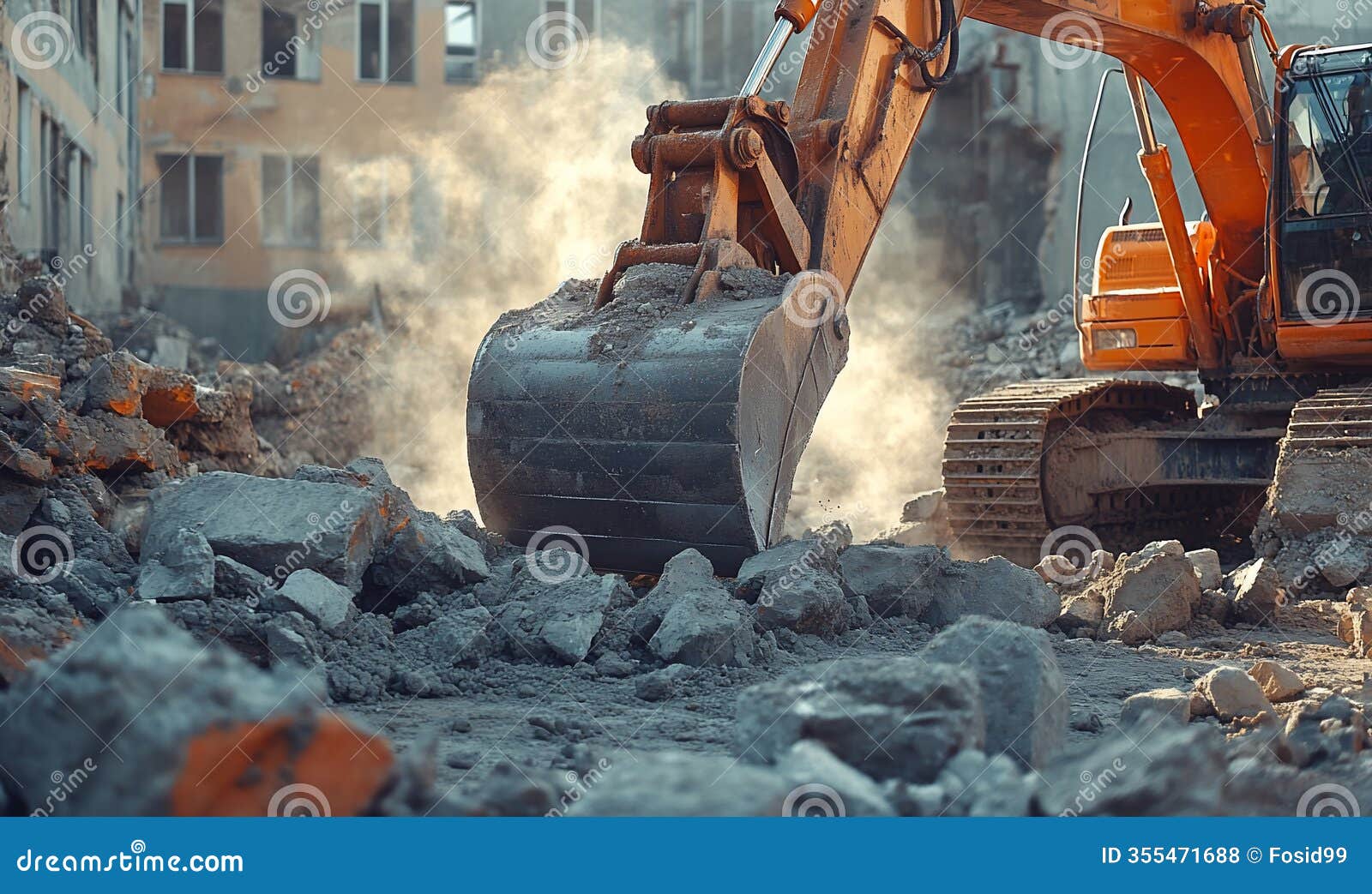 Excavator, Demolition And Land Clearing Machine Logo Vector ...