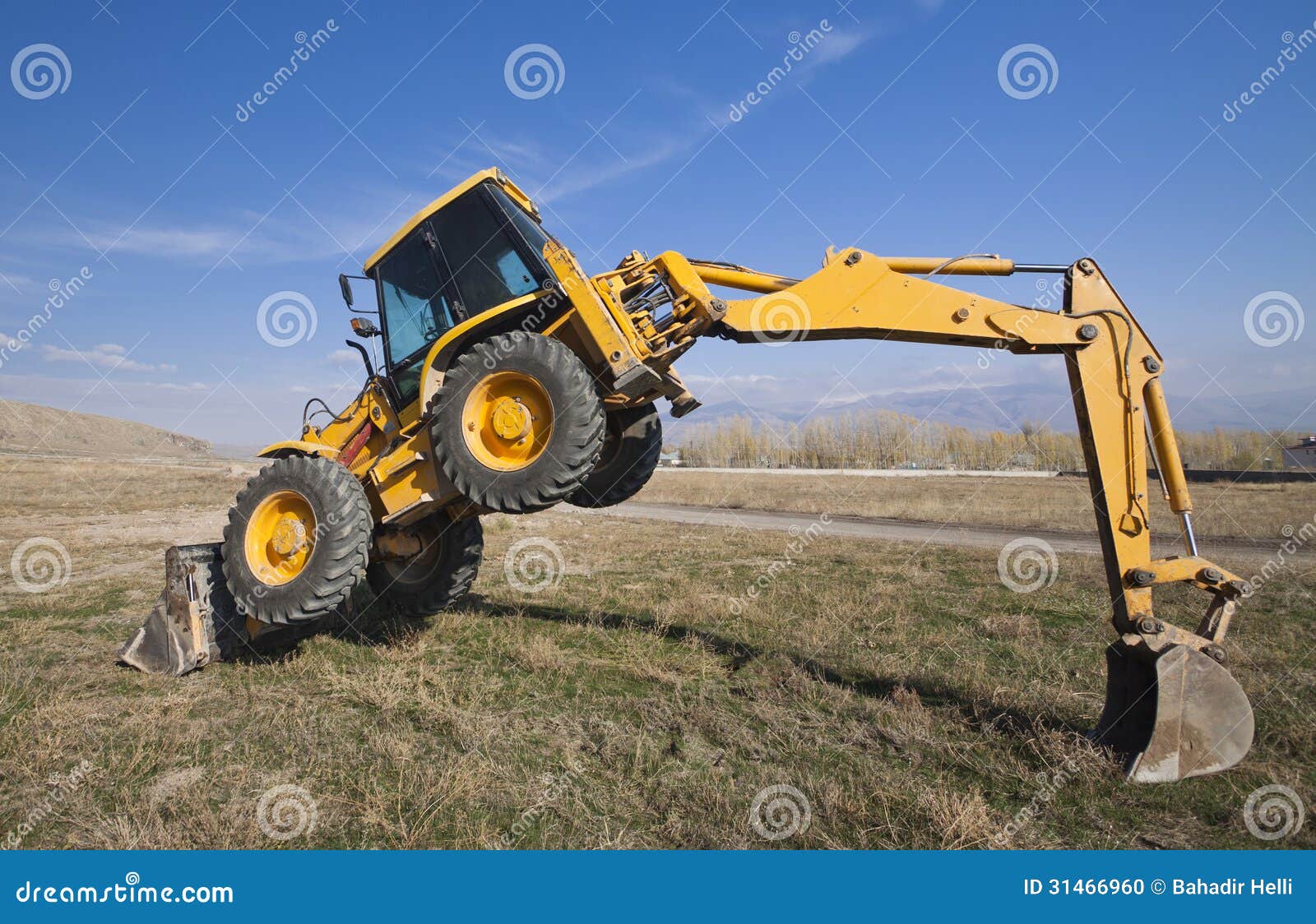 Excavator stock photo. Image of backhoe, construction - 31466960