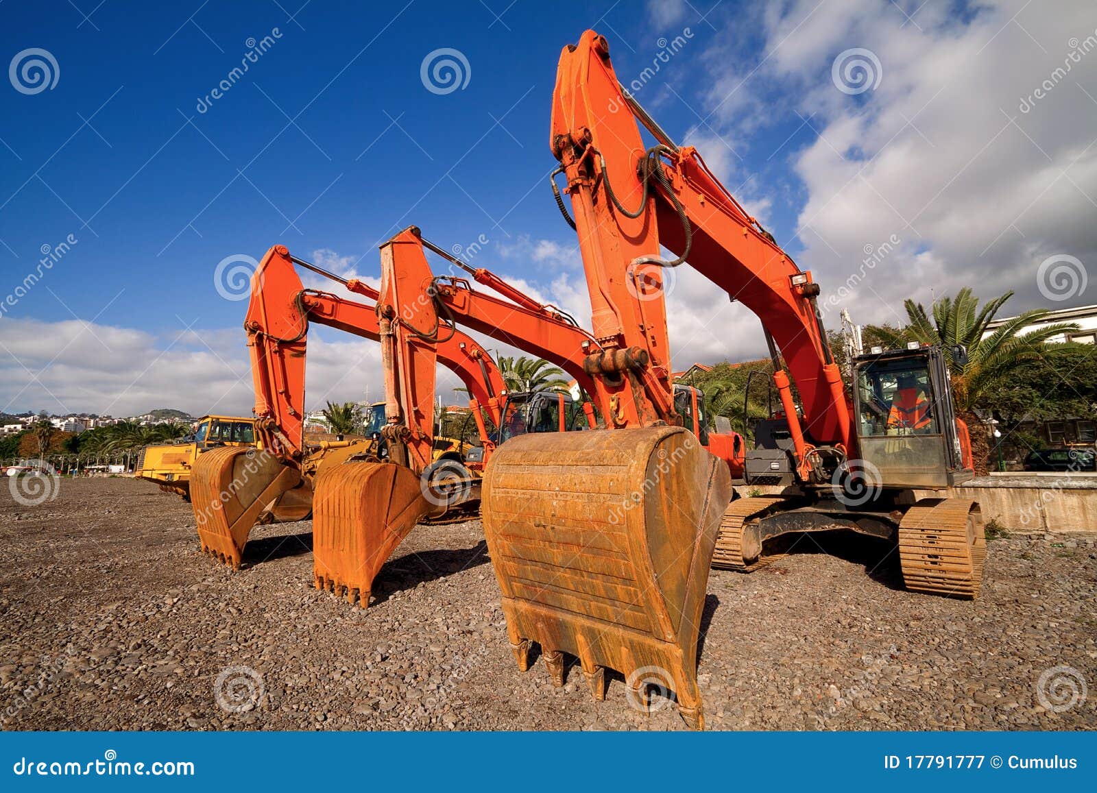 Excavators stock image. Image of vehicle, excavators - 17791777