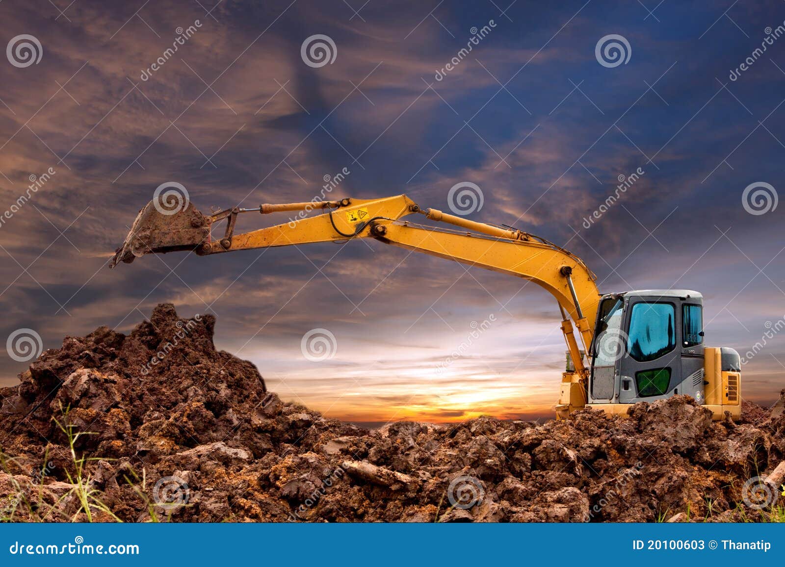Excavators stock image. Image of power, mover, earth - 20100603
