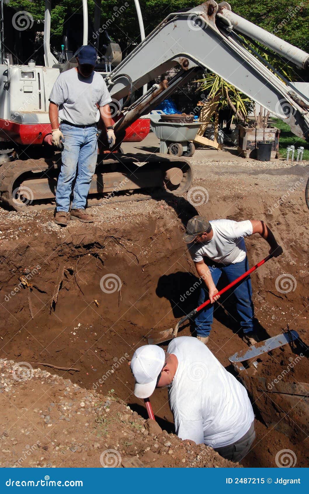 Excavators stock image. Image of owner, middle, business - 2487215