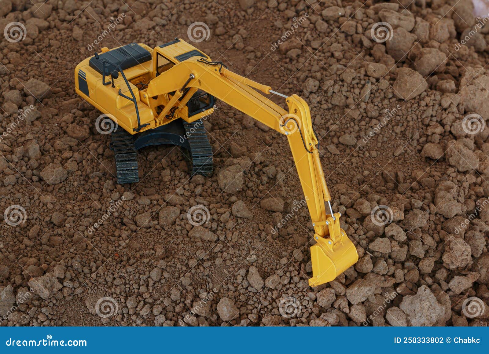 Excavators are Digging Soil,Top View Stock Photo - Image of boom ...