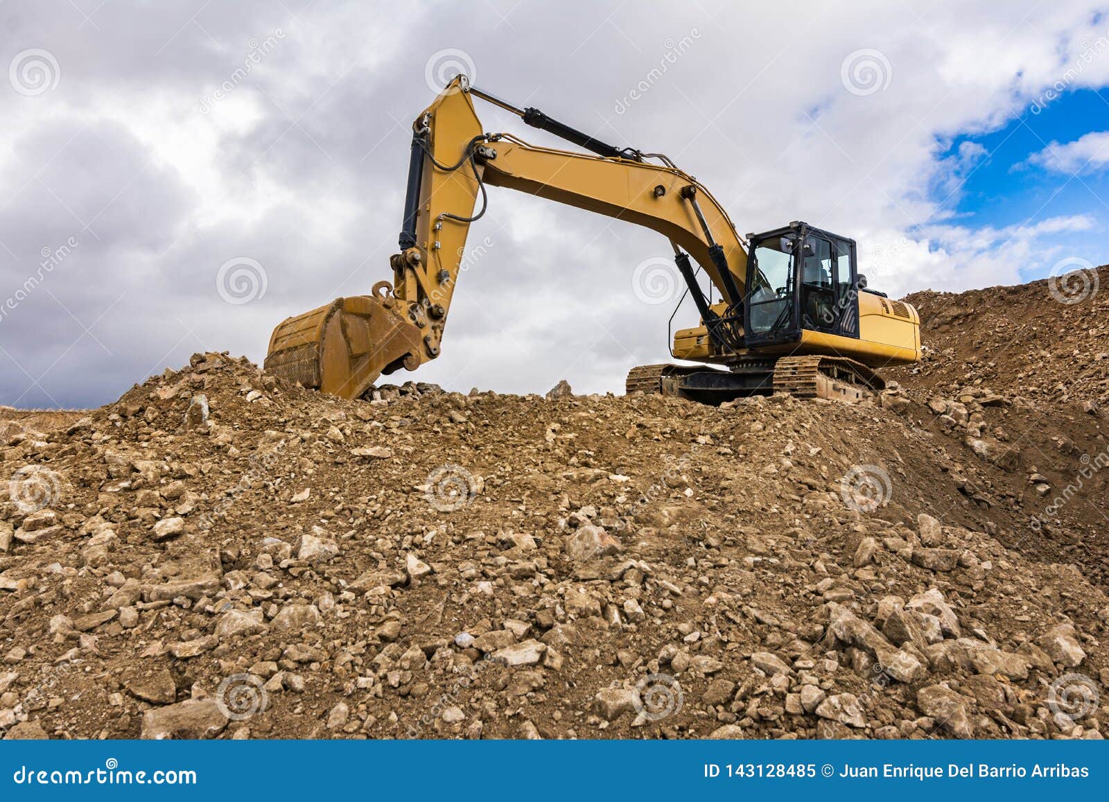 Excavators Machine in Construction Site Stock Image - Image of mover ...