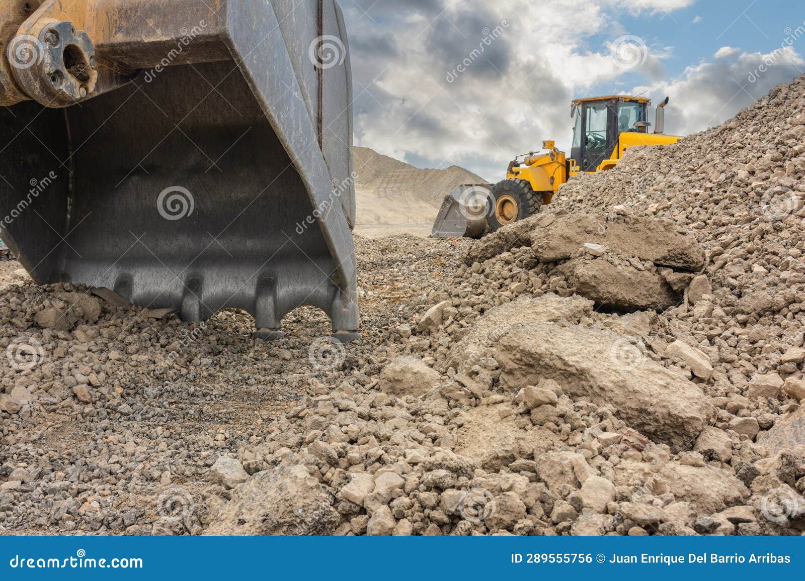 Excavators Machine in Construction Site Stock Photo - Image of building ...