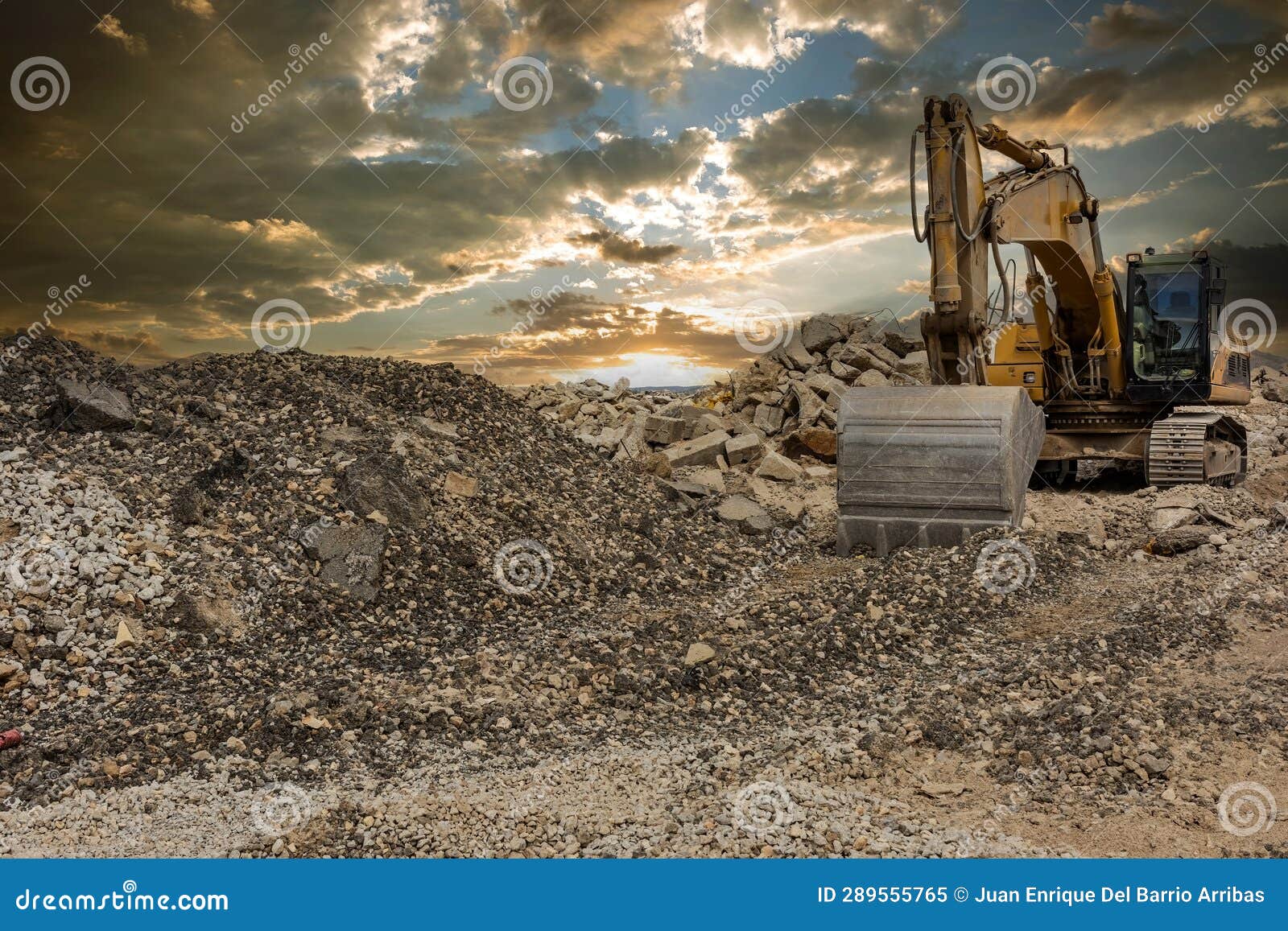 Excavators Machine in Construction Site Stock Image - Image of activity ...