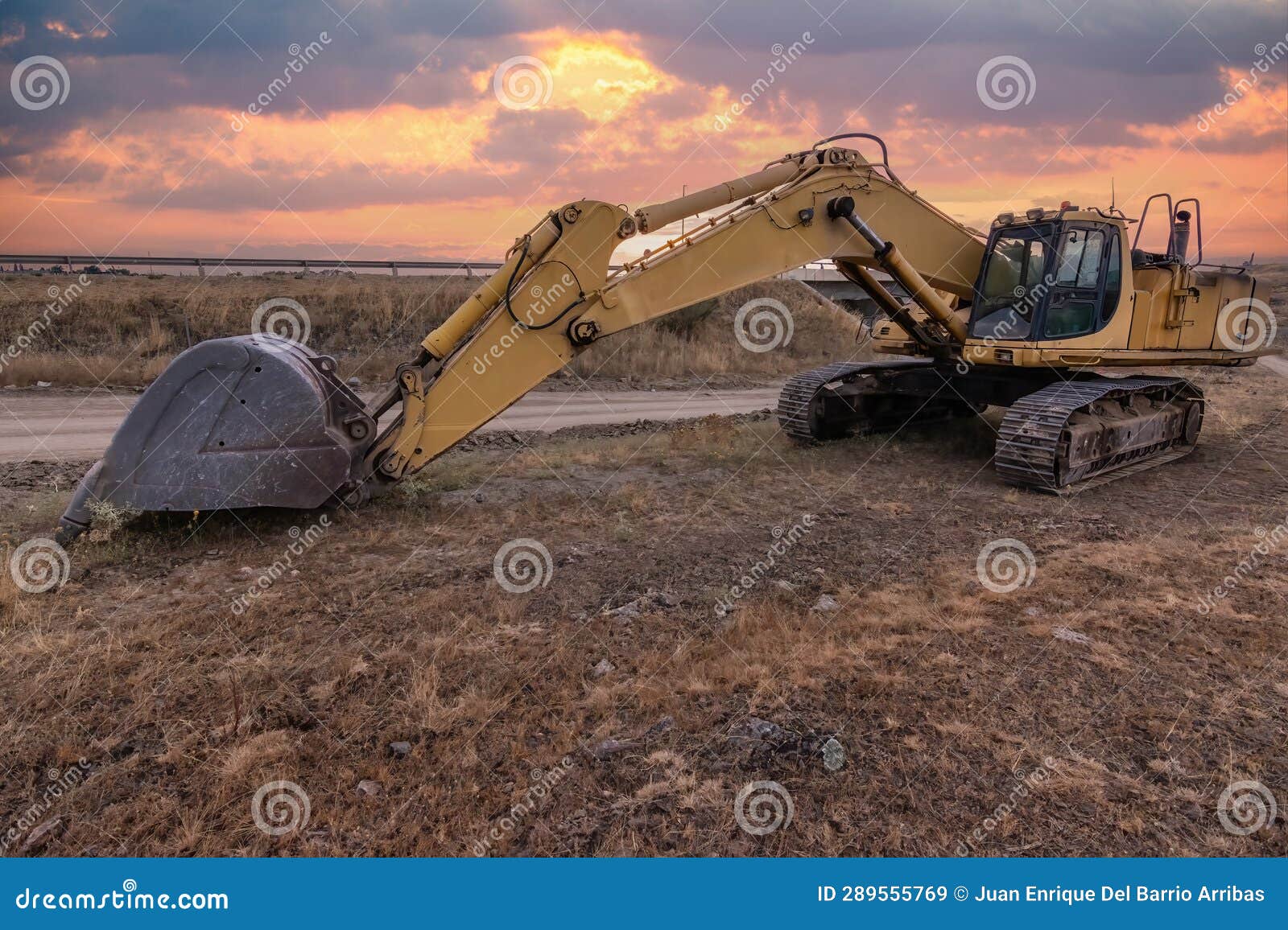 Excavators Machine in Construction Site Stock Image - Image of backhoe ...