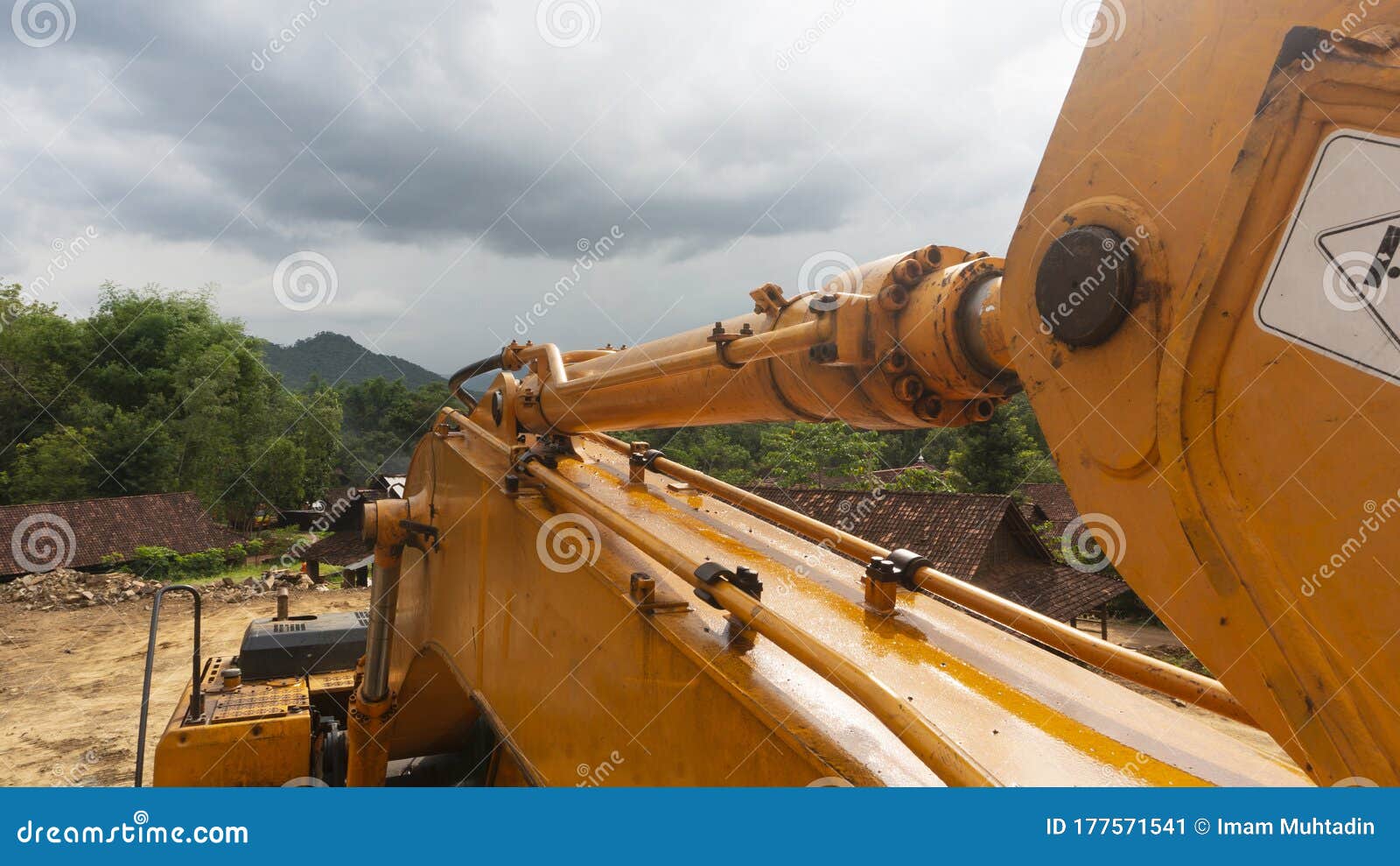 Excavators at the Mine Site Stock Image - Image of equipment, bulldozer ...