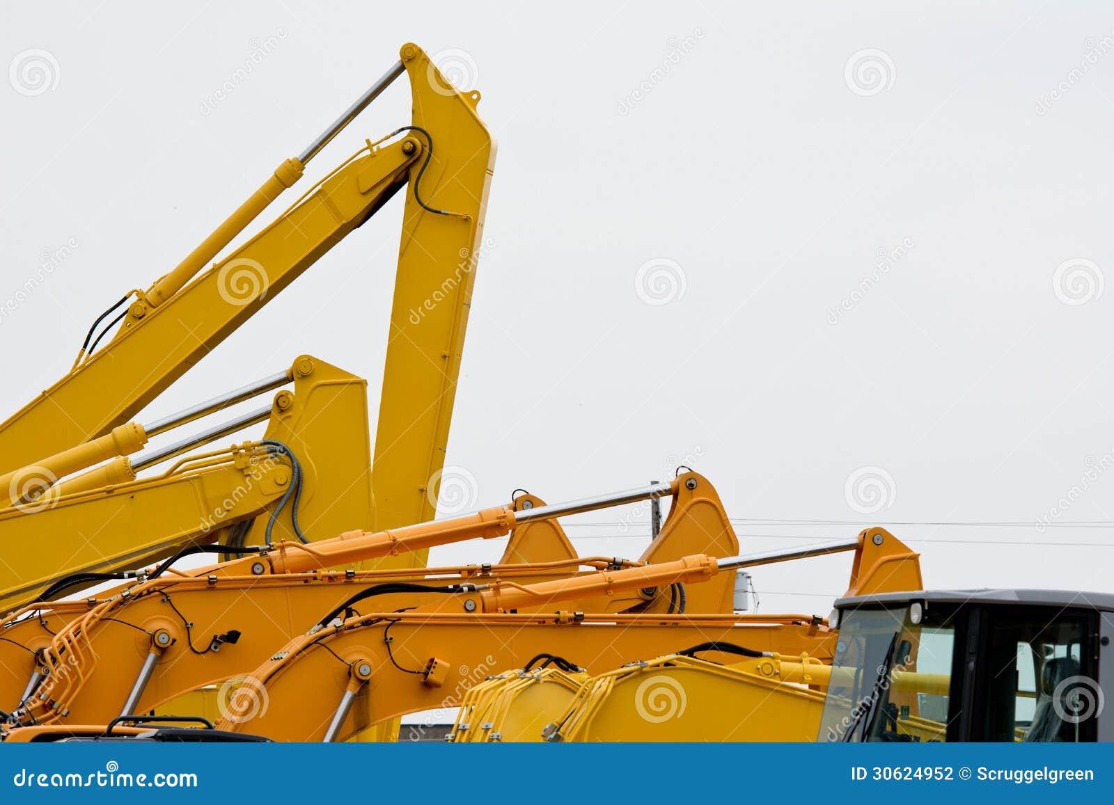 Excavators stock photo. Image of hydraulic, industrial - 30624952