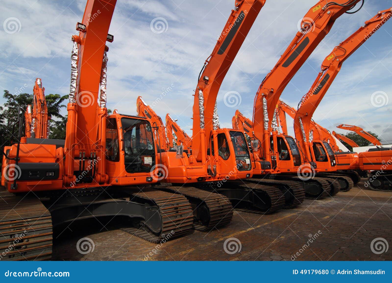 Excavators stock photo. Image of huge, mover, industrial - 49179680
