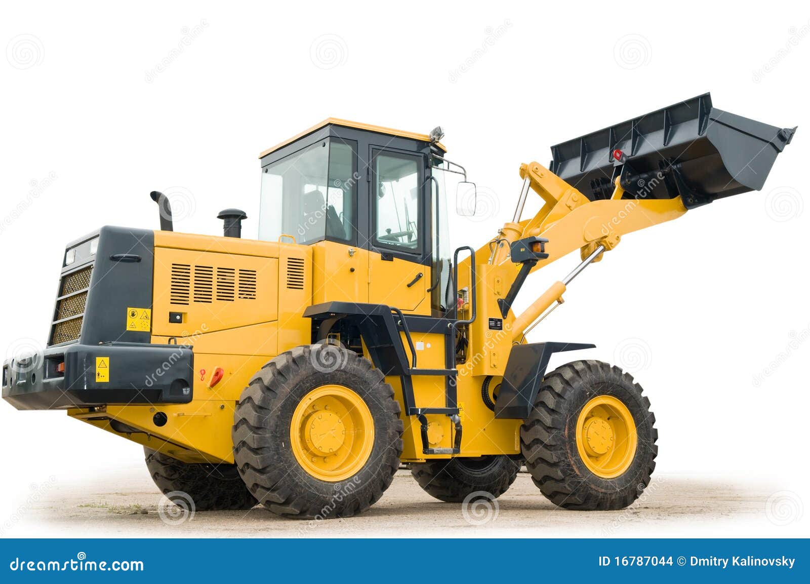 Excavatrice De Chargeur De Roue D'isolement Photo stock - Image du ...