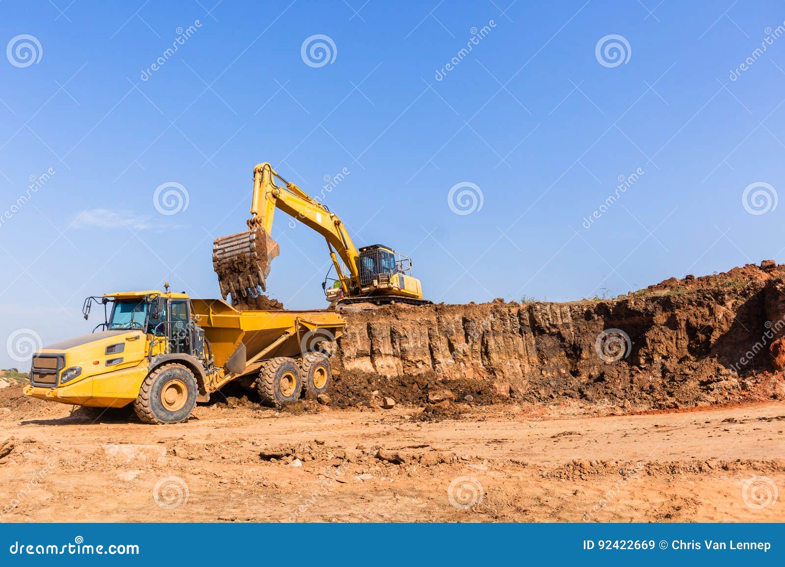 Excavatrice Grader Trucks De Terrassements De Construction Image stock ...
