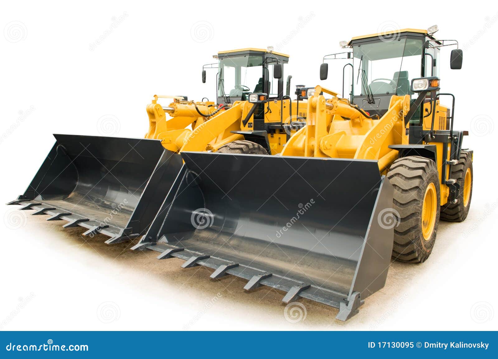 Excavatrices De Chargeurs De Roue D'isolement Image stock - Image du ...