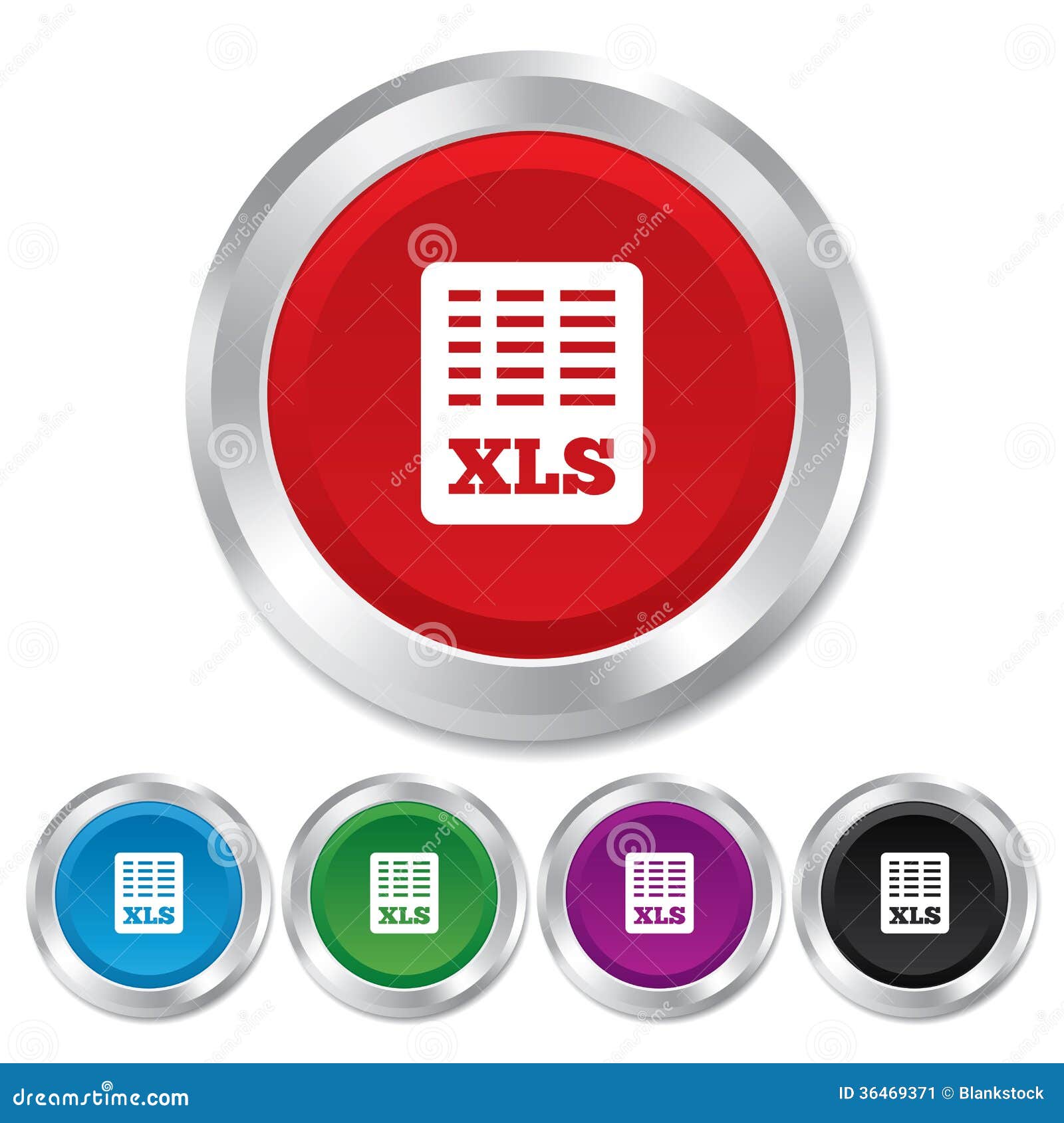 Excel File Document Icon. Download Xls Button Stock Vector ... Excel File Document Icon. Download Xls Button Stock Vector ...