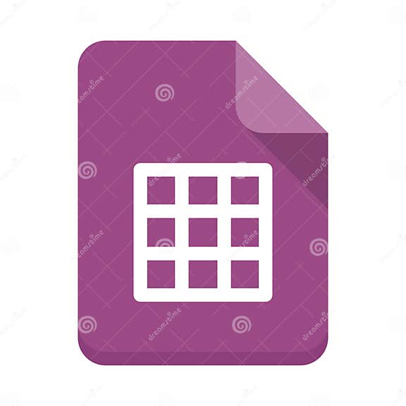 Excel File Vector Flat Icon Stock Illustration - Illustration of ...