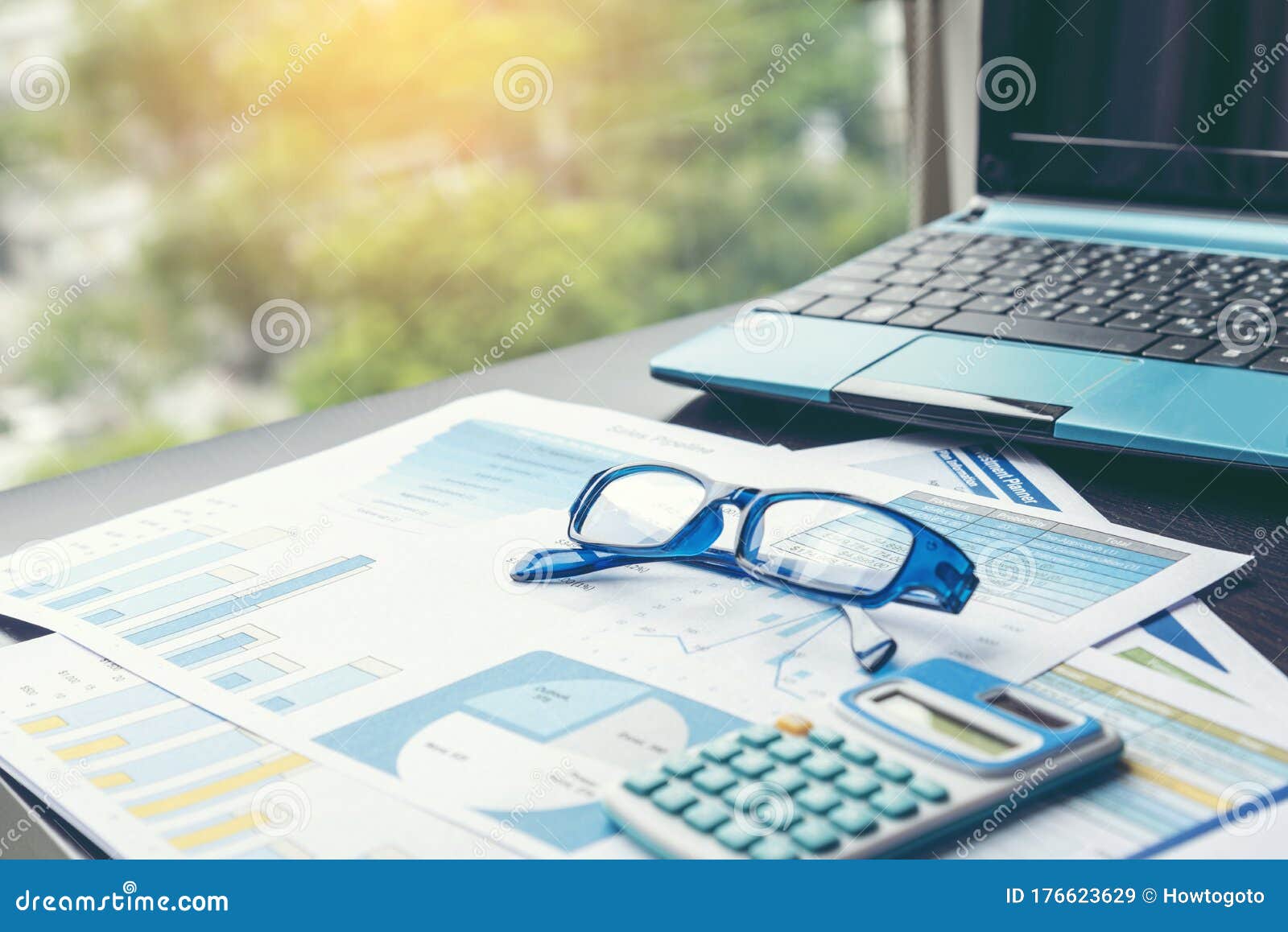 Excel Graph with Spreadsheet Document Showing Information Financial ...
