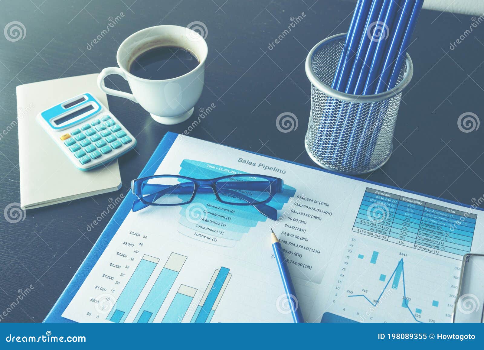 Excel Graph with Spreadsheet Document Showing Information Financial ...