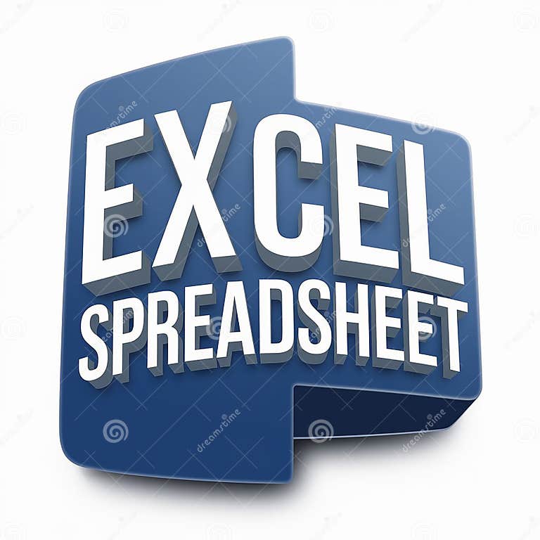 Excel Power - 3D Microsoft Office Excel in Action. Digital Data ...