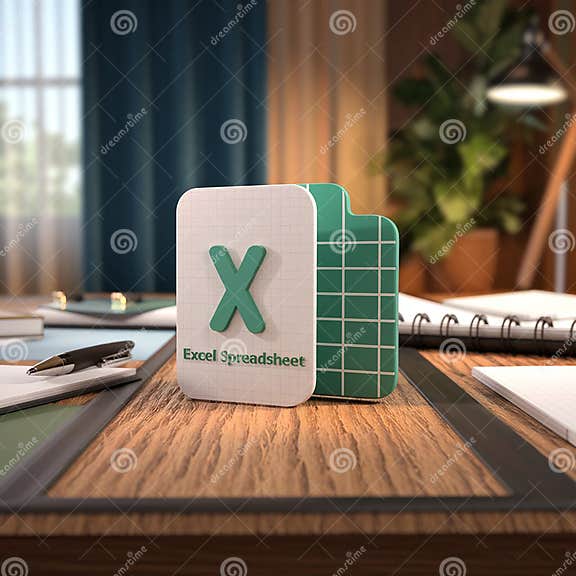 Excel Power - 3D Microsoft Office Excel in Action. Digital Data ...