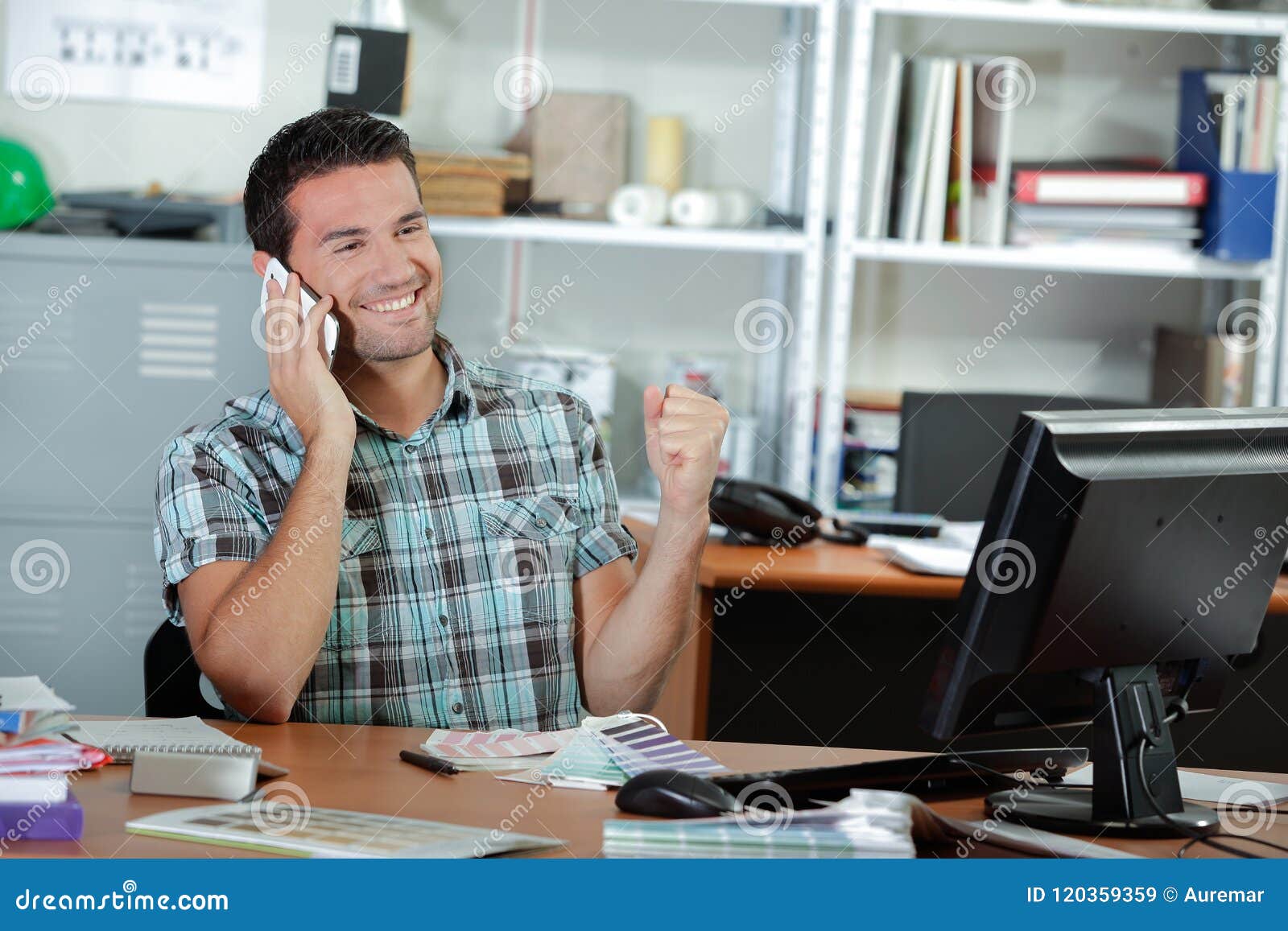 Excel in your work stock image. Image of smartphone - 120359359