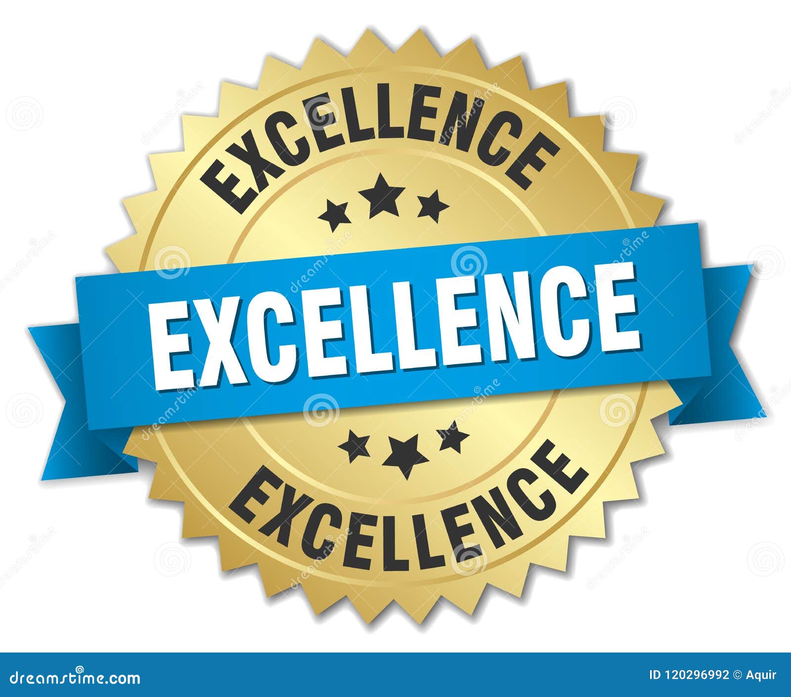 Excelencia ilustración del vector. Ilustración de dorado - 120296992