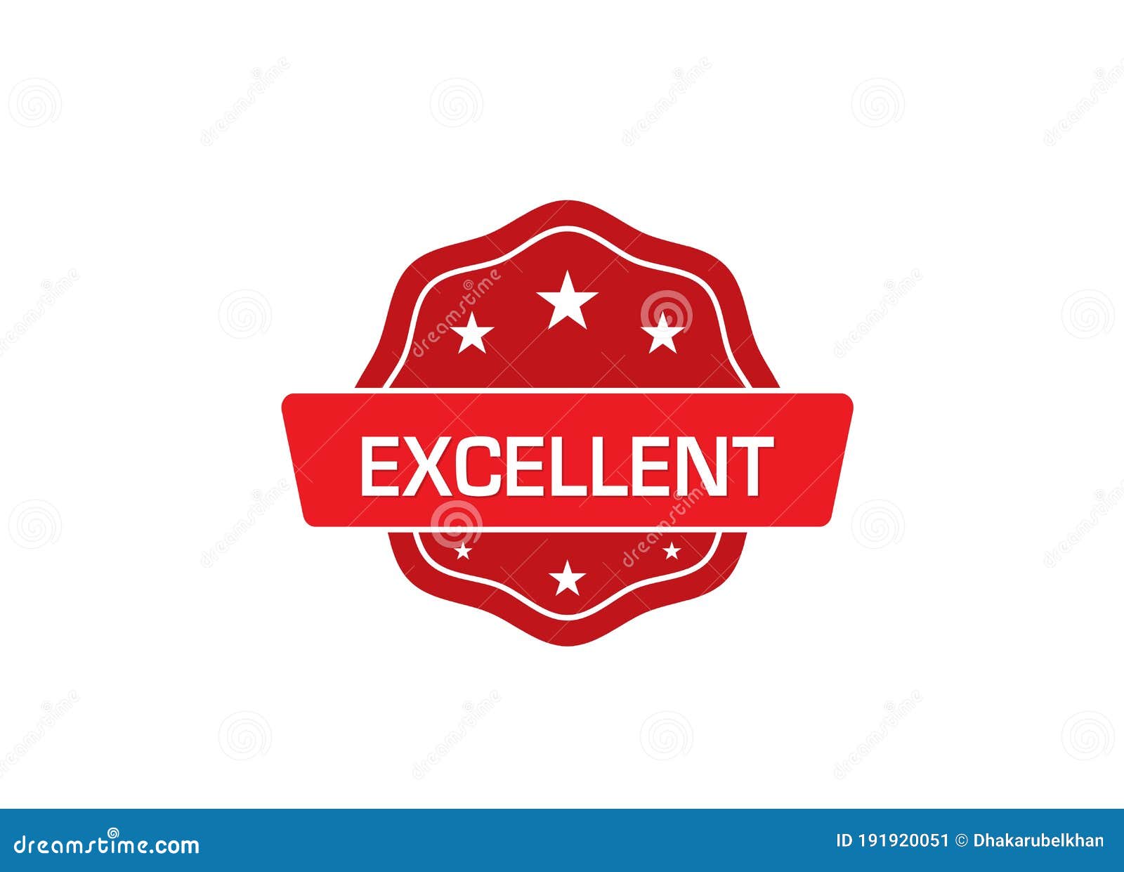 Excelente Sello De Goma Excelente Ilustración del Vector - Ilustración ...