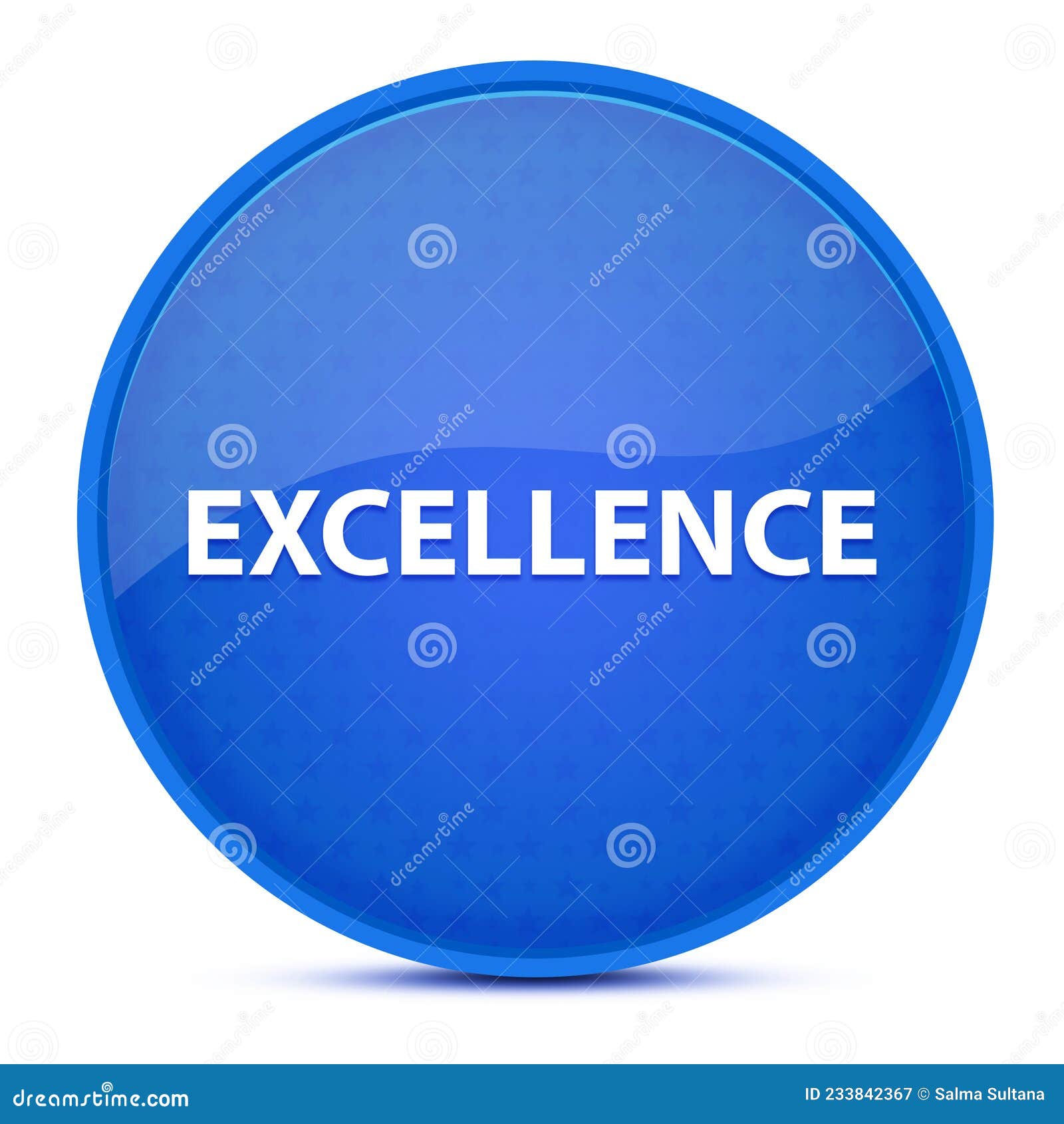 Excellence Aesthetic Glossy Blue Round Button Abstract Stock ...