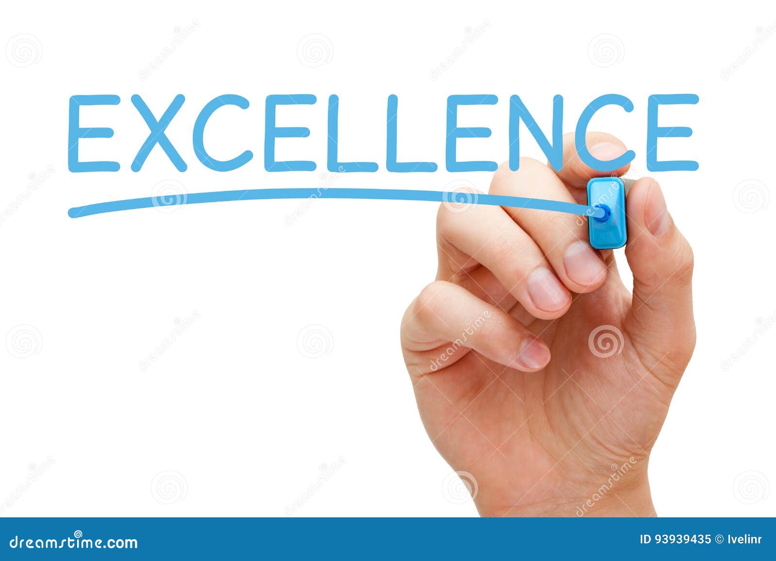 Excellence Blue Marker stock image. Image of good, choice - 93939435