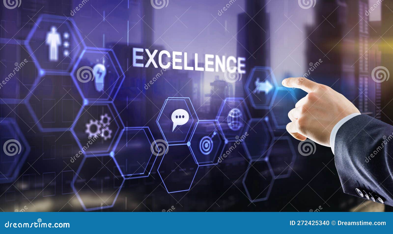 Excellence Concept. Quality Service Stock Photo - Image of presentation ...