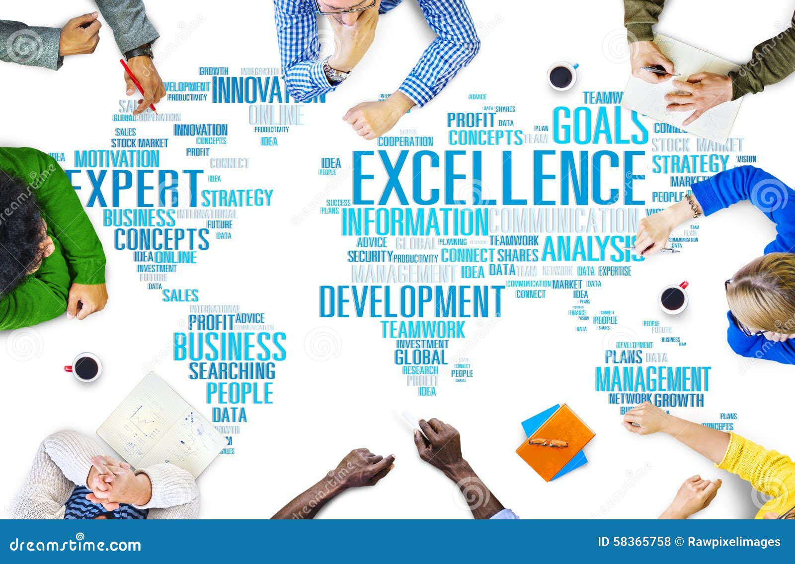 Excellence Expertise Perfection Global Growth Concept Stock Photo ...