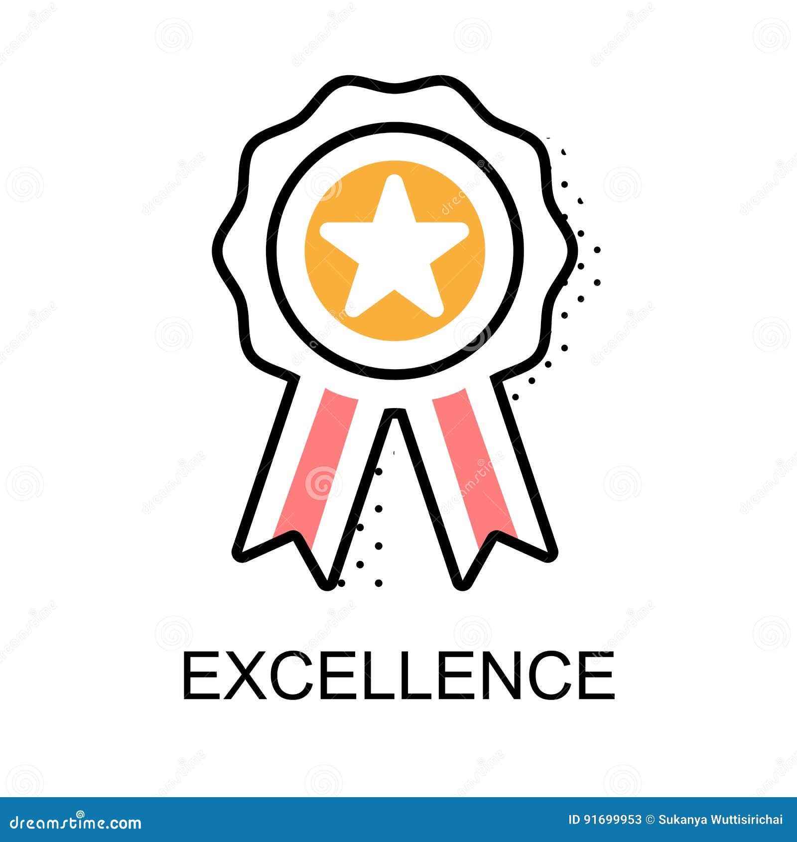 Excellence Graphic Icon.Vector Illustration. Stock Illustration ...
