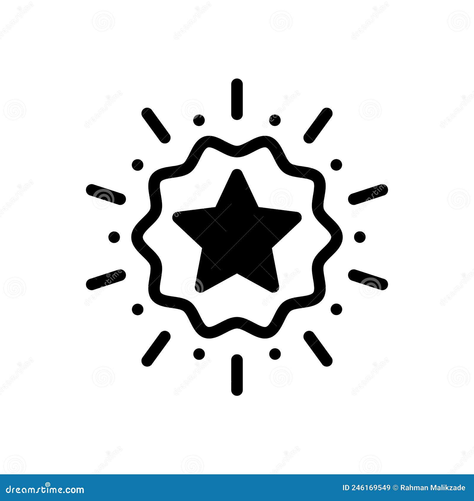Excellence Star Vector Premium Line Icon. Sertificate Stamp Quality ...