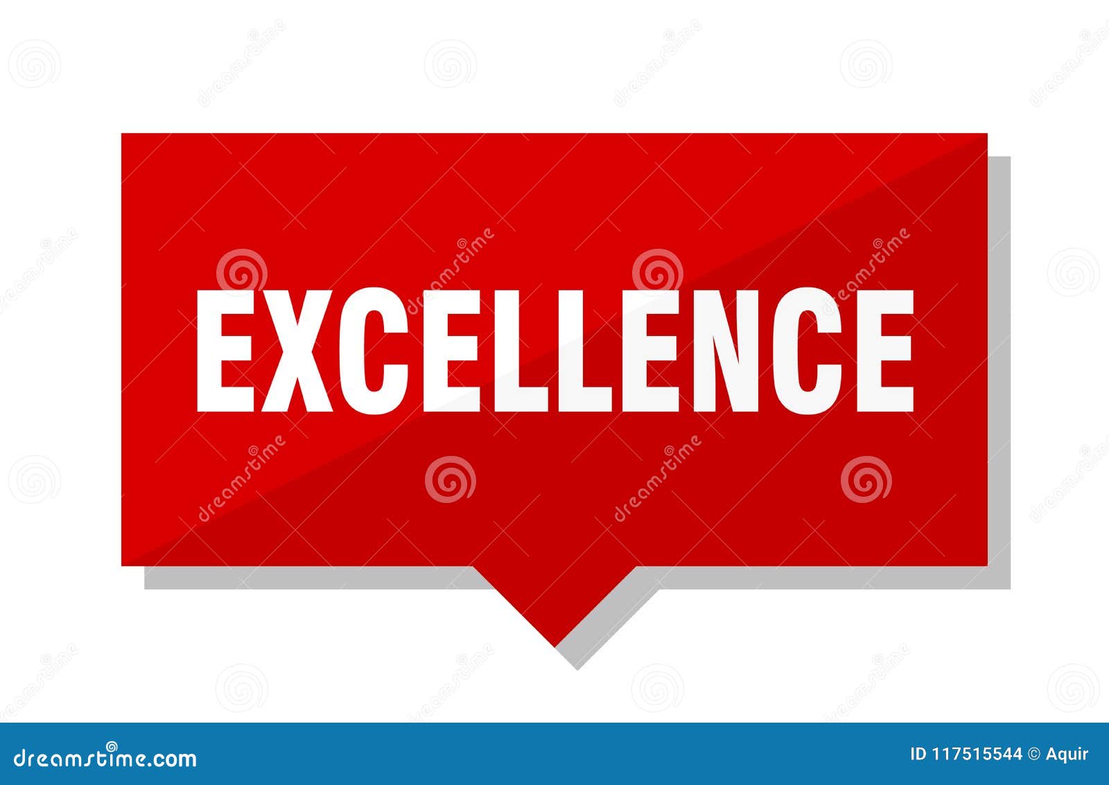 Excellence red tag stock vector. Illustration of button - 117515544