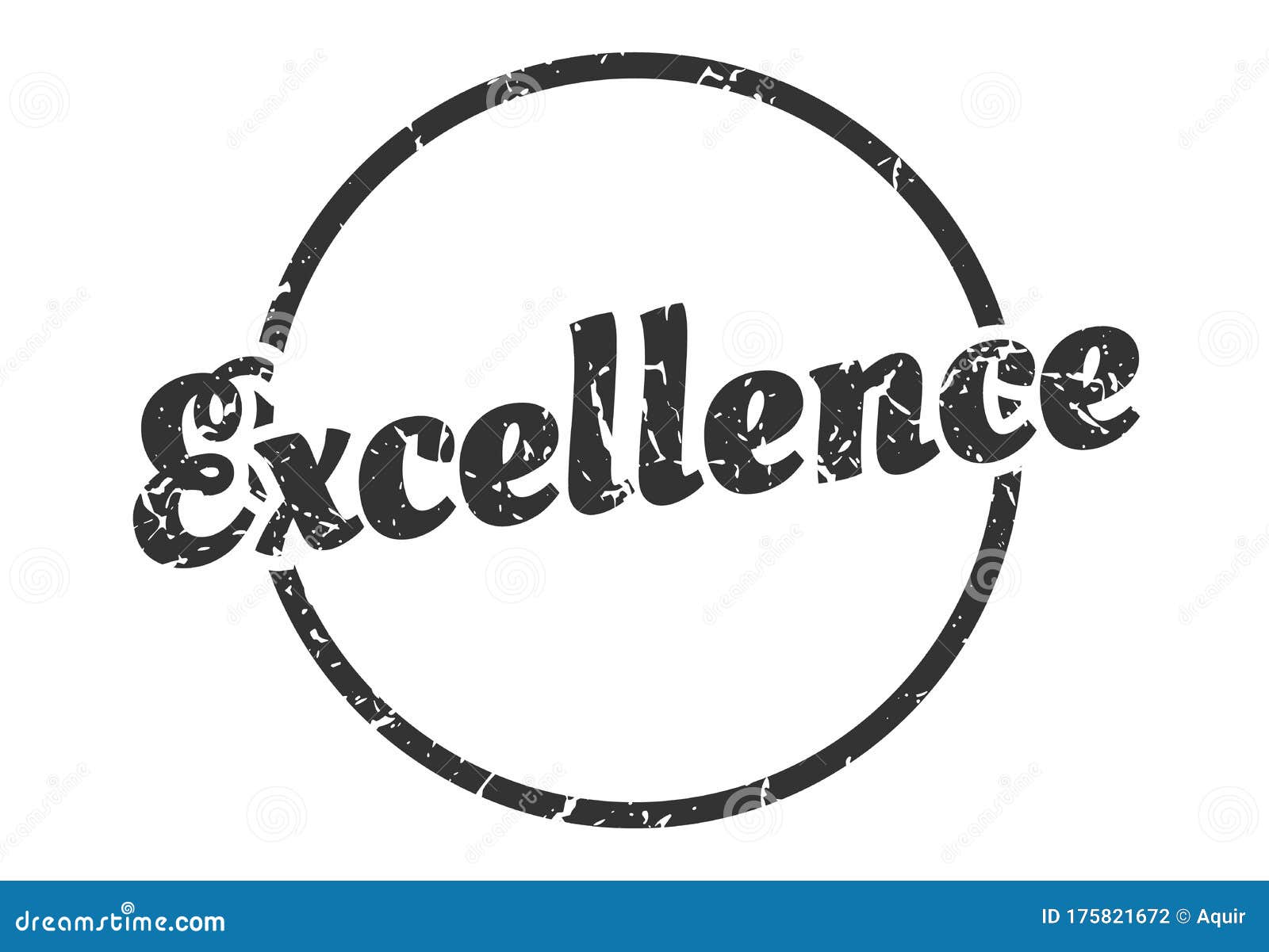Excellence Sign. Excellence Round Vintage Stamp Stock Vector ...